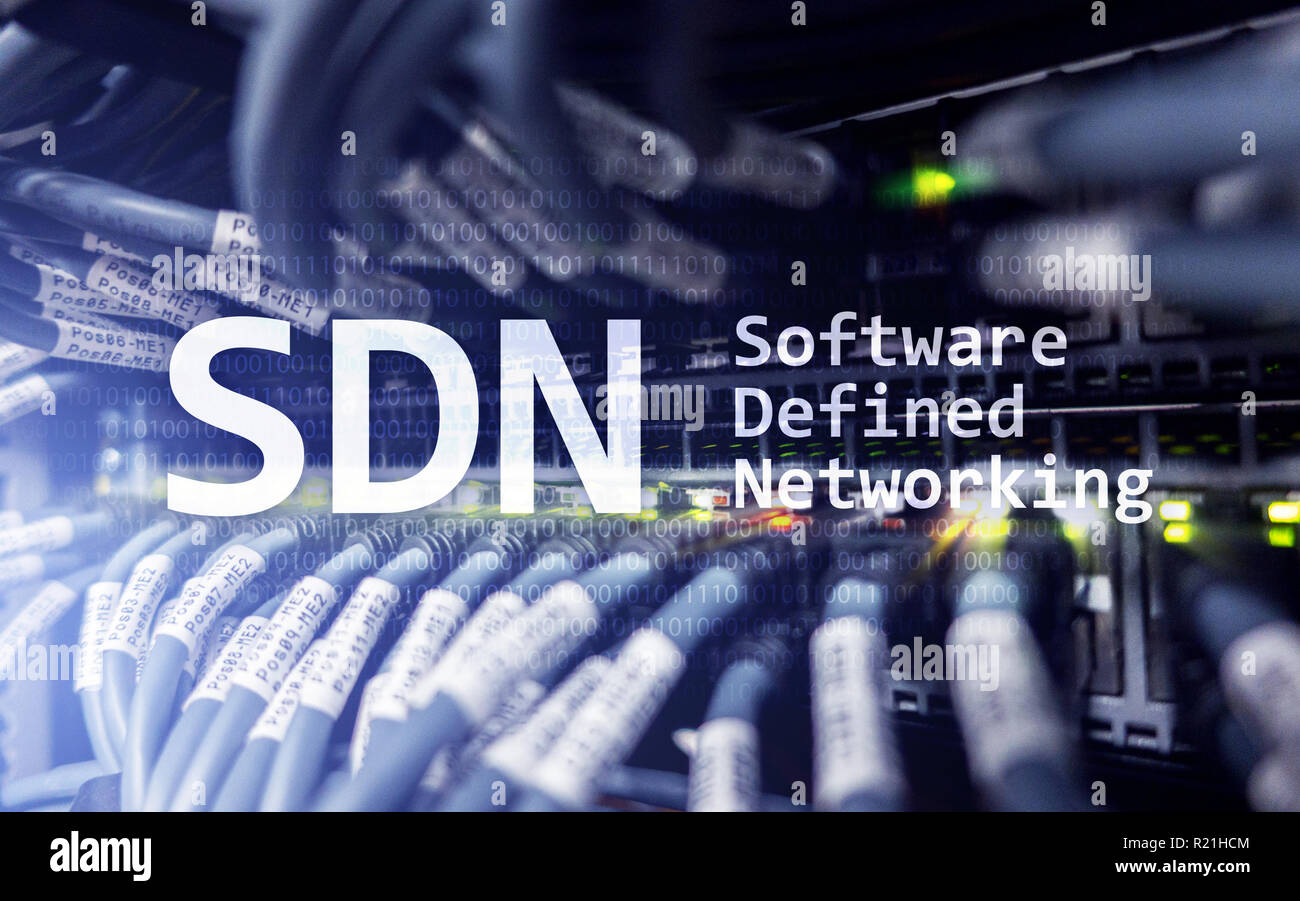 SDN, Software defined networking concept on modern server room background Stock Photo - Alamy