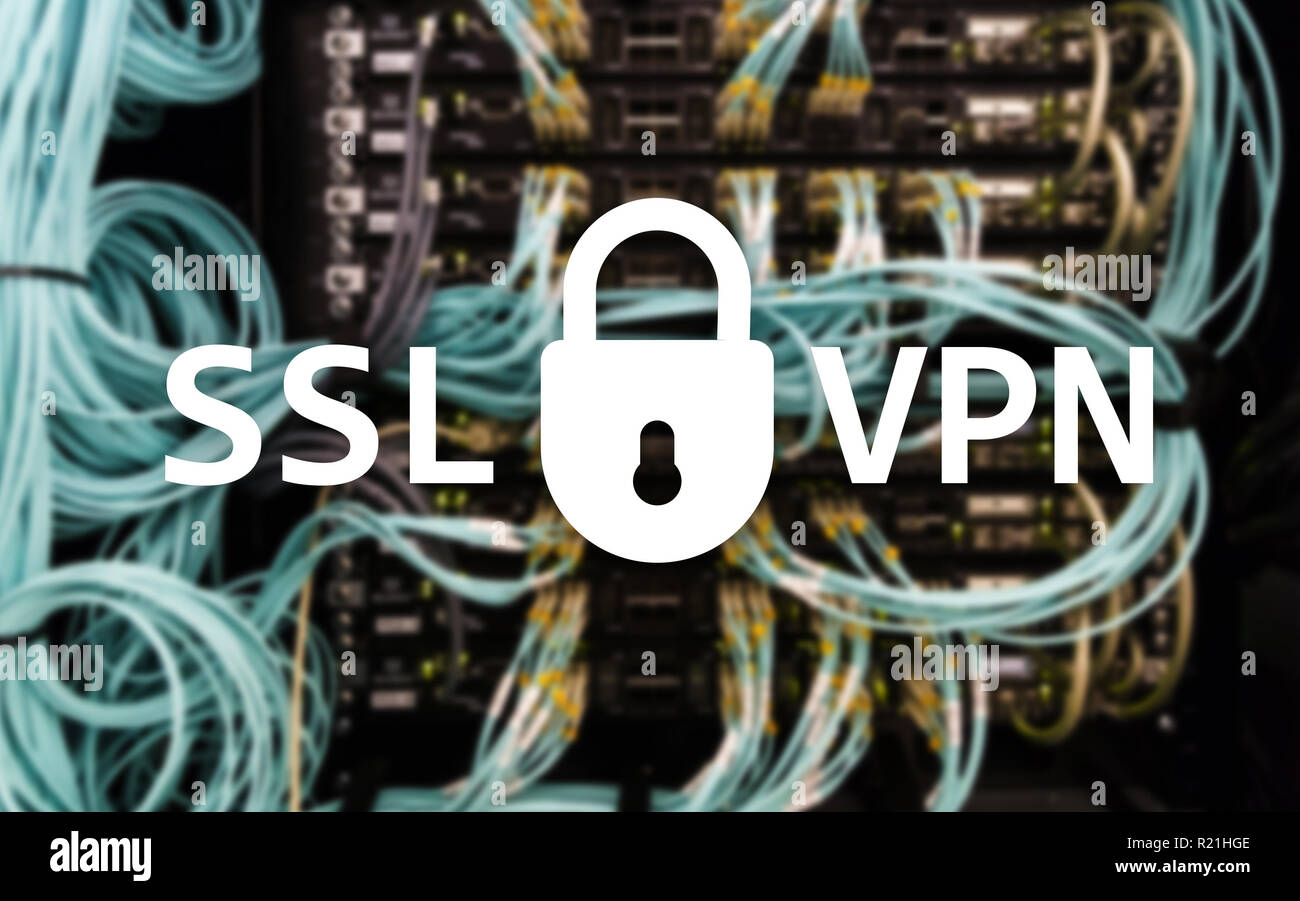 SSL VPN. Virtual private network. Encrypted connection Stock Photo - Alamy
