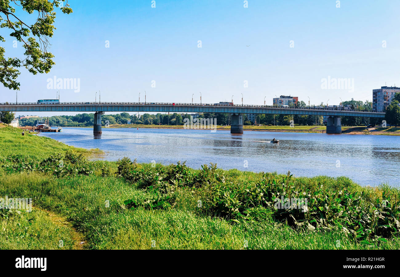 Panoramic view volkhov river hi-res stock photography and images - Alamy