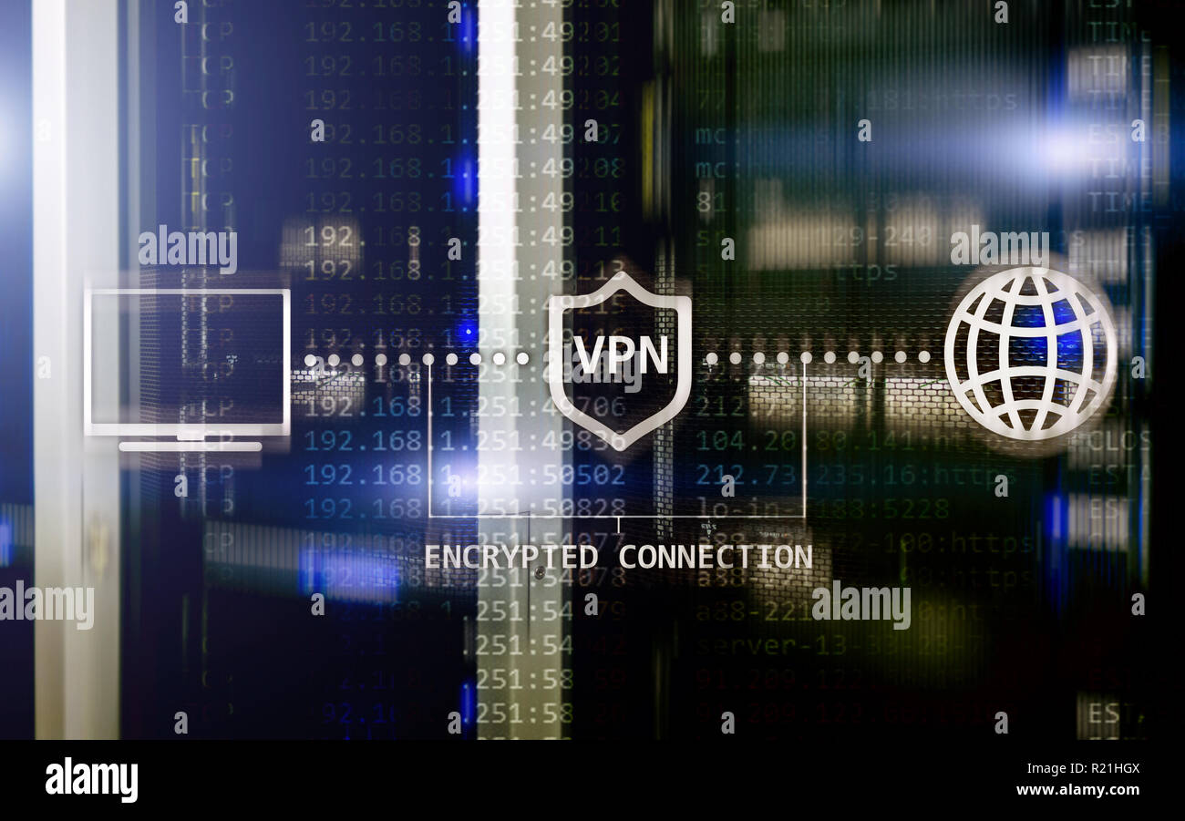 Virtual private network, VPN, Data encryption, IP substitute Stock Photo - Alamy