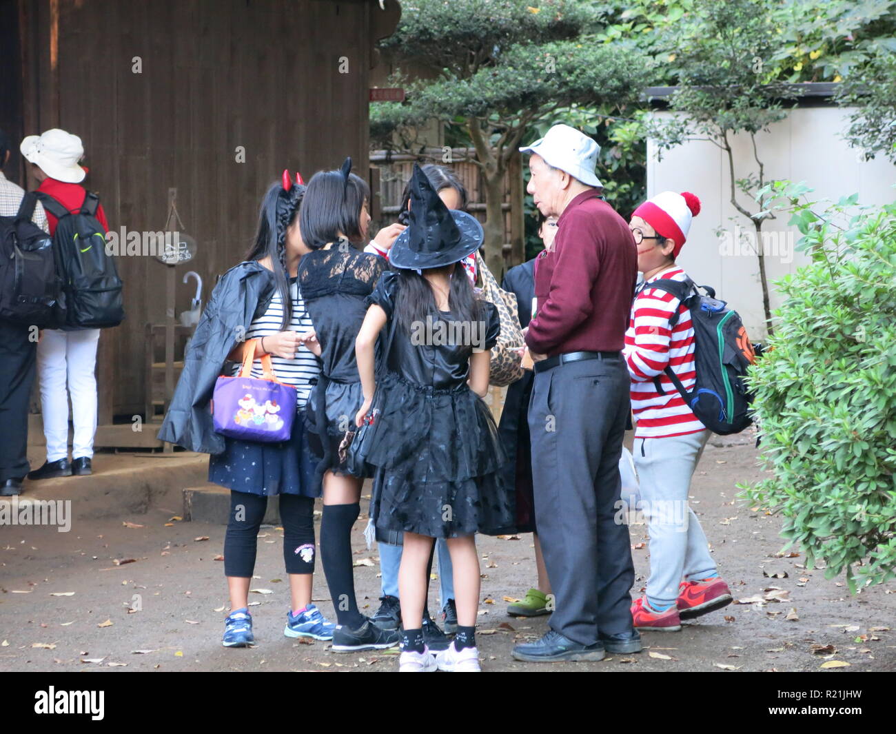 Young Japanese children wear fancy dress costume all weekend when its ...