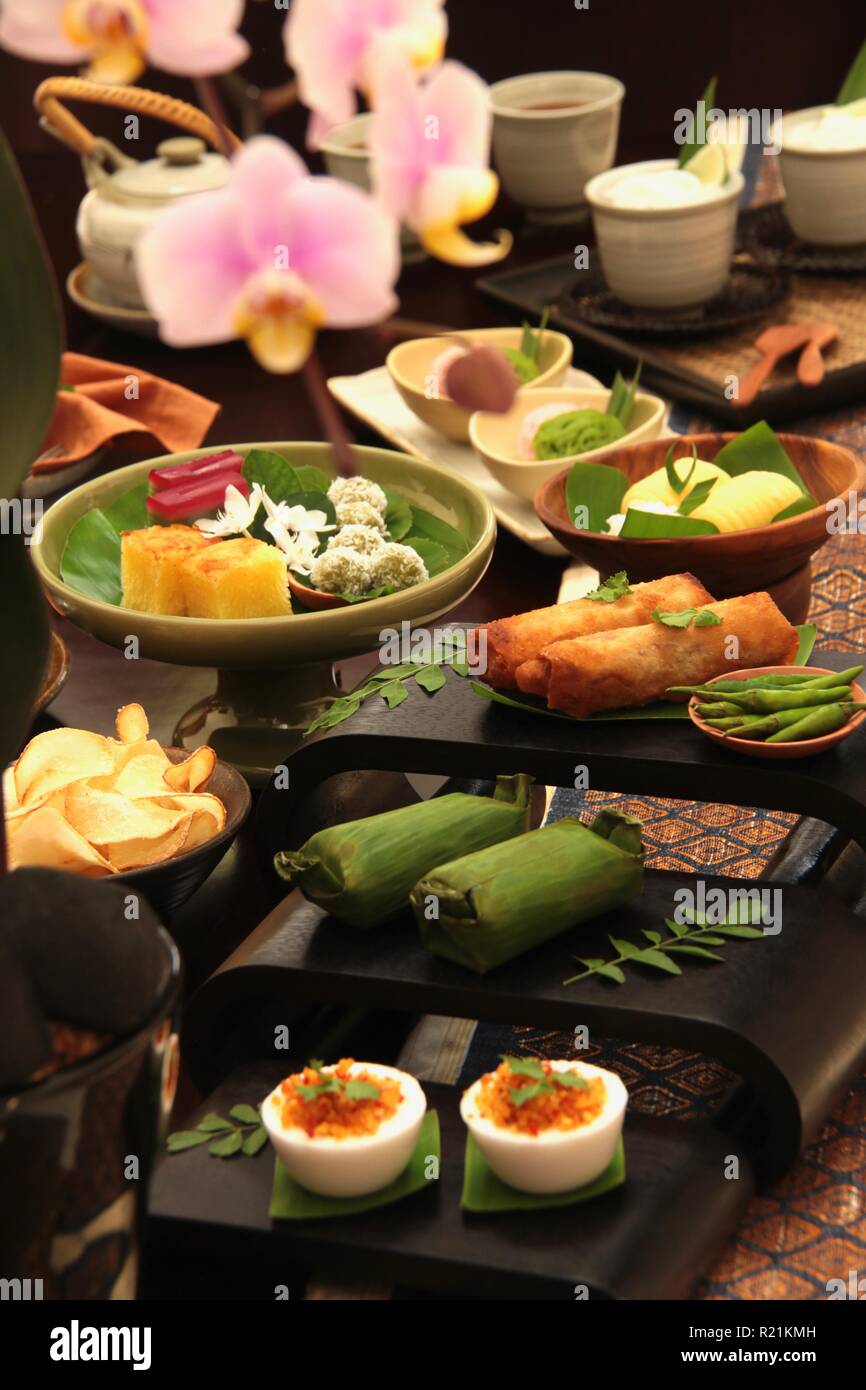 Indonesian Afternoon Tea for Two. An afternoon tea serving traditional ...
