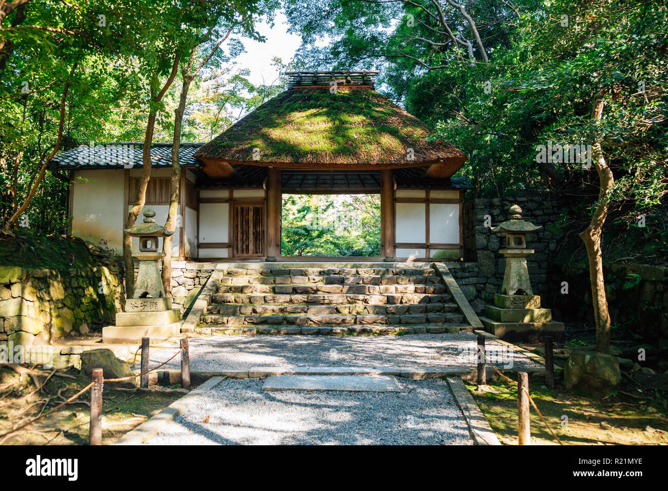 Honen-in Temple traditional architecture in Kyoto, Japan Stock Photo ...