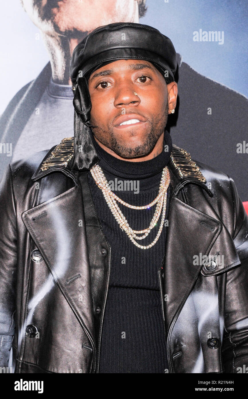 NEW YORK, NY - NOVEMBER 14: YFN Lucci attends 'Creed II' World Premiere ...