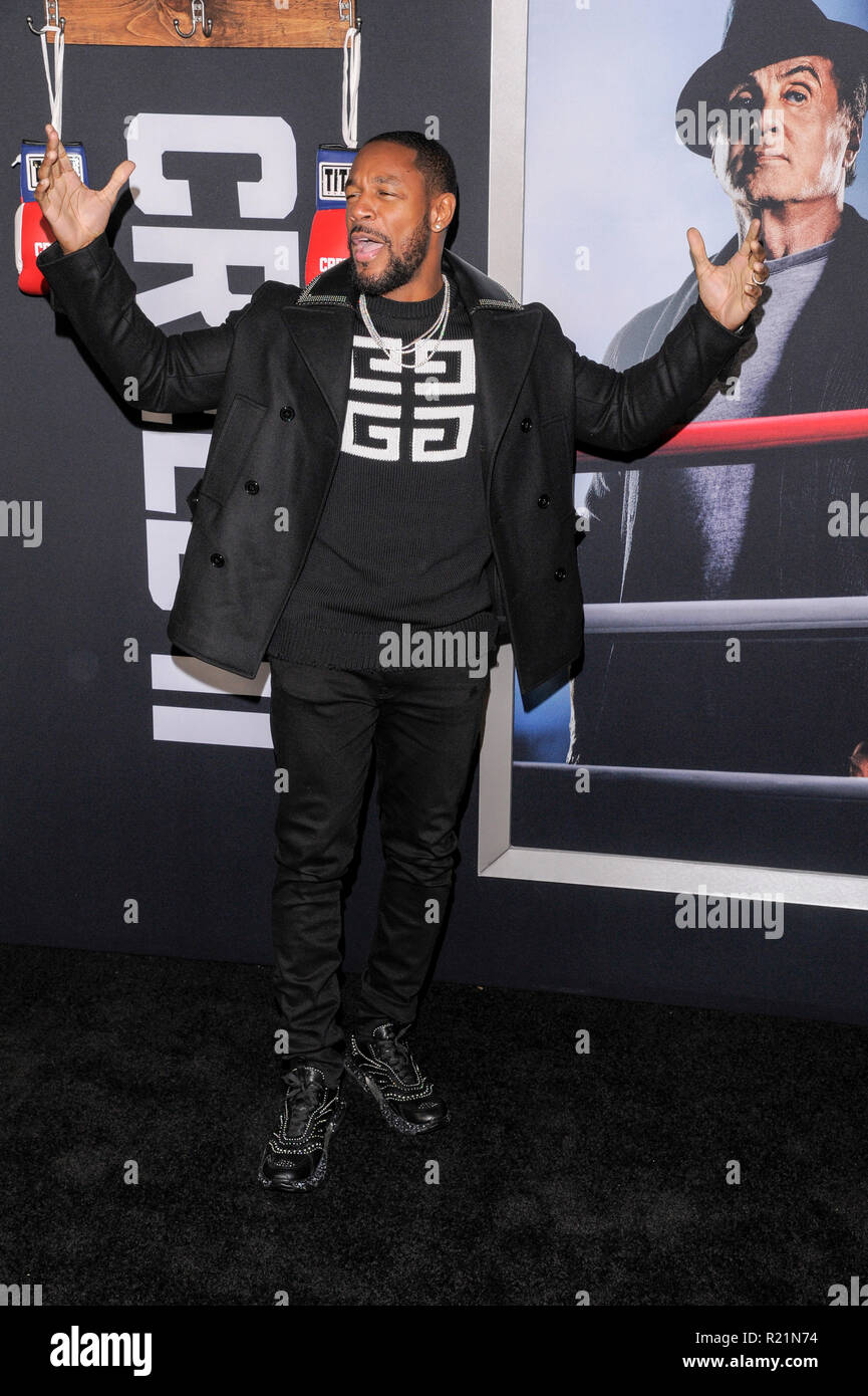 NEW YORK, NY - NOVEMBER 14: Tank attends 'Creed II' World Premiere at ...