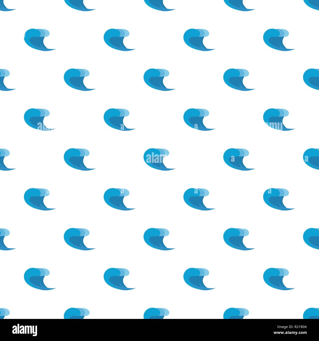 Wave surf pattern seamless in flat style for any design Stock Vector ...