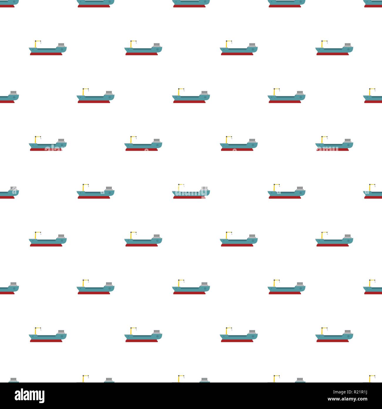 Ship freight pattern seamless in flat style for any design Stock Vector ...