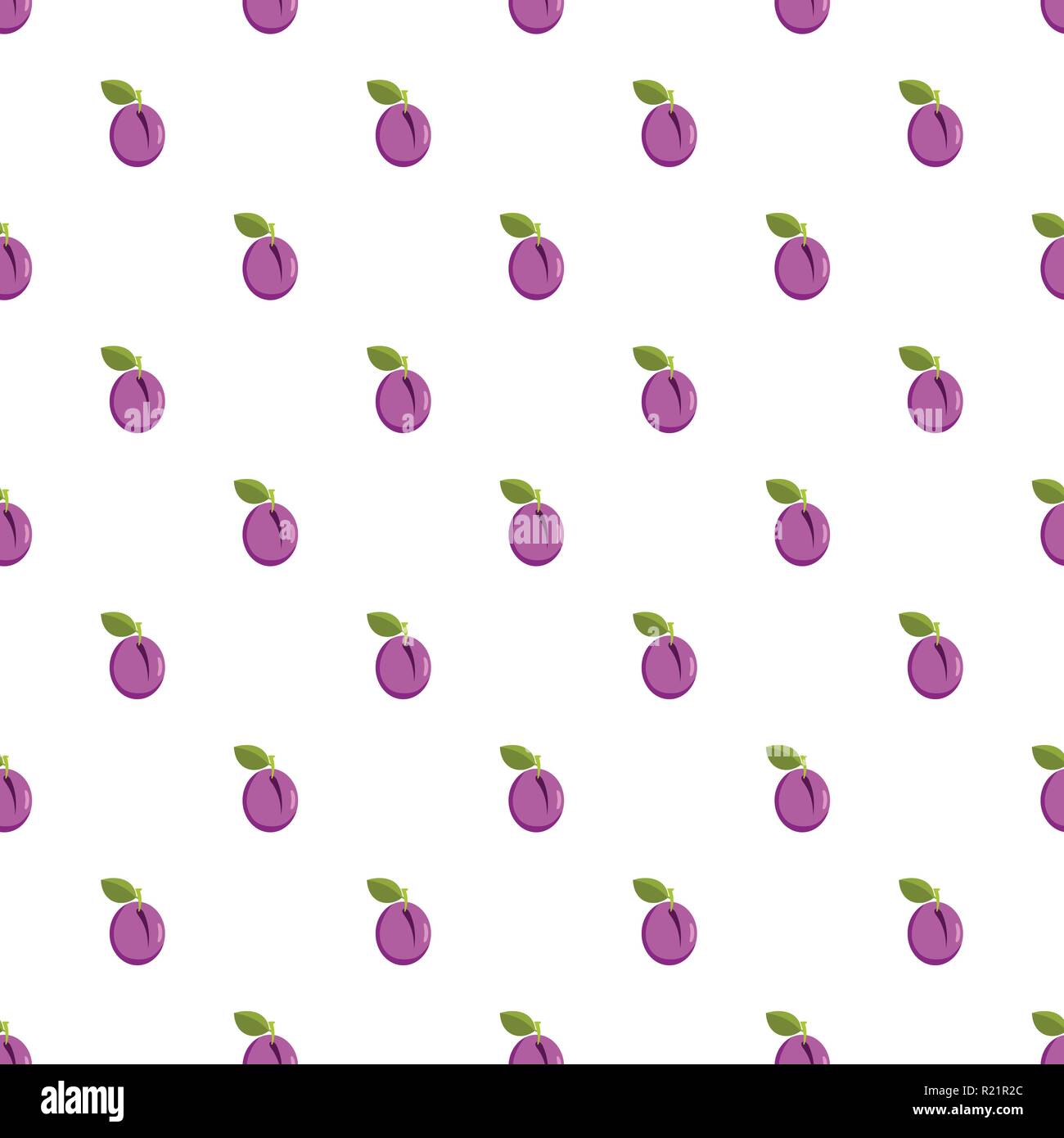 Plum pattern seamless in flat style for any design Stock Vector Image ...