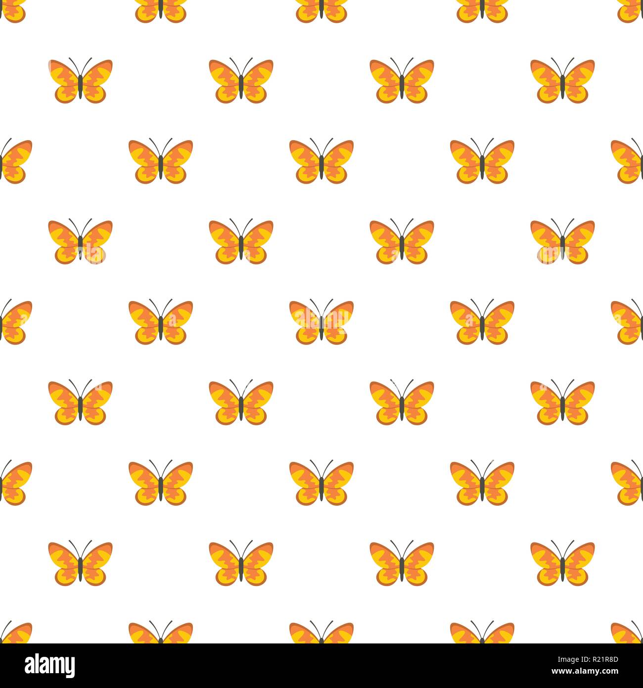 Wild butterfly pattern seamless in flat style for any design Stock ...