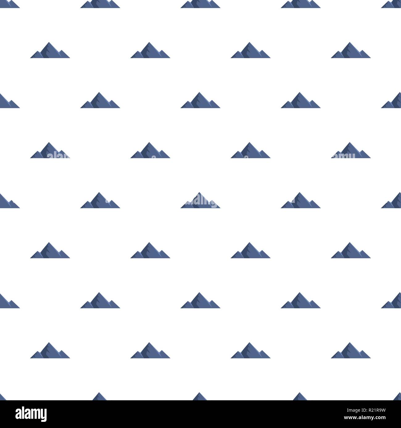 Mountain peak pattern seamless in flat style for any design Stock ...