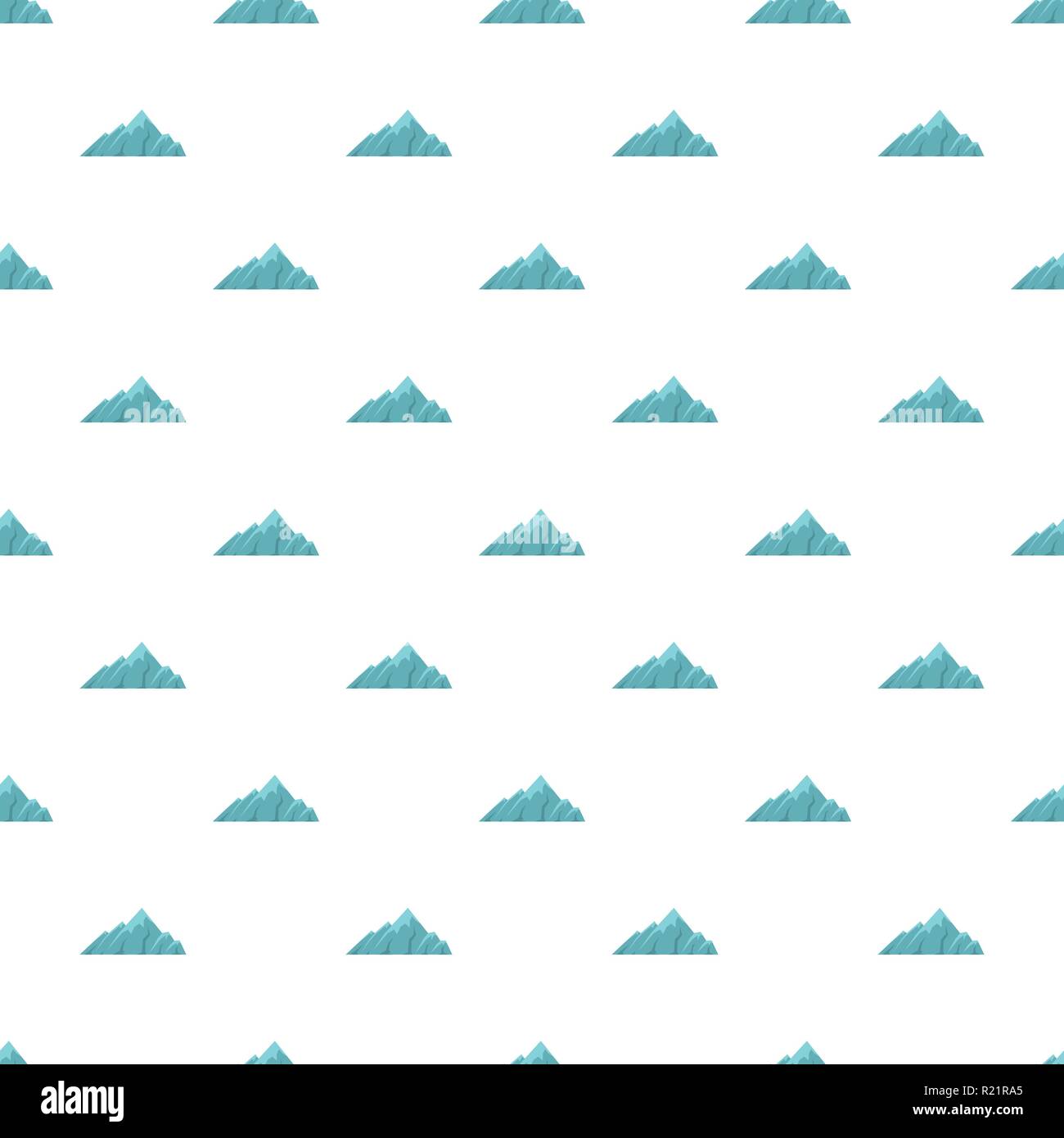 Alpine mountain pattern seamless in flat style for any design Stock ...