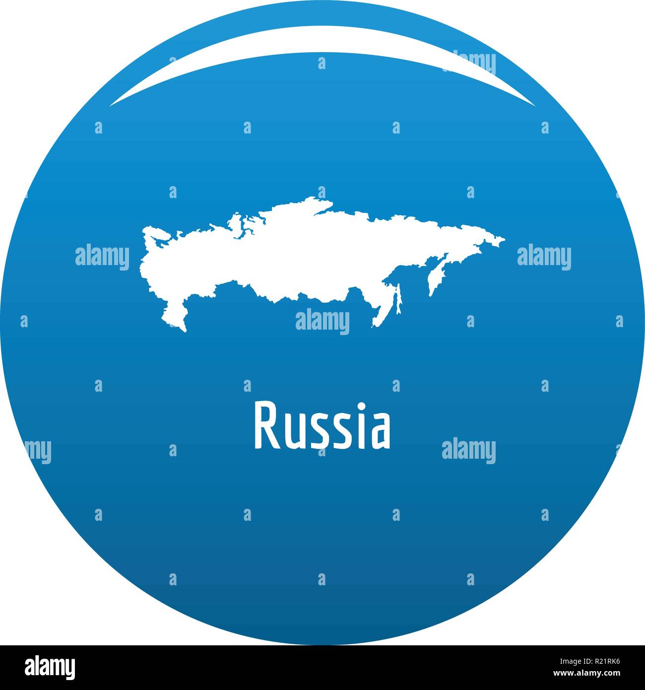 Russia map in black. Simple illustration of Russia map vector isolated ...