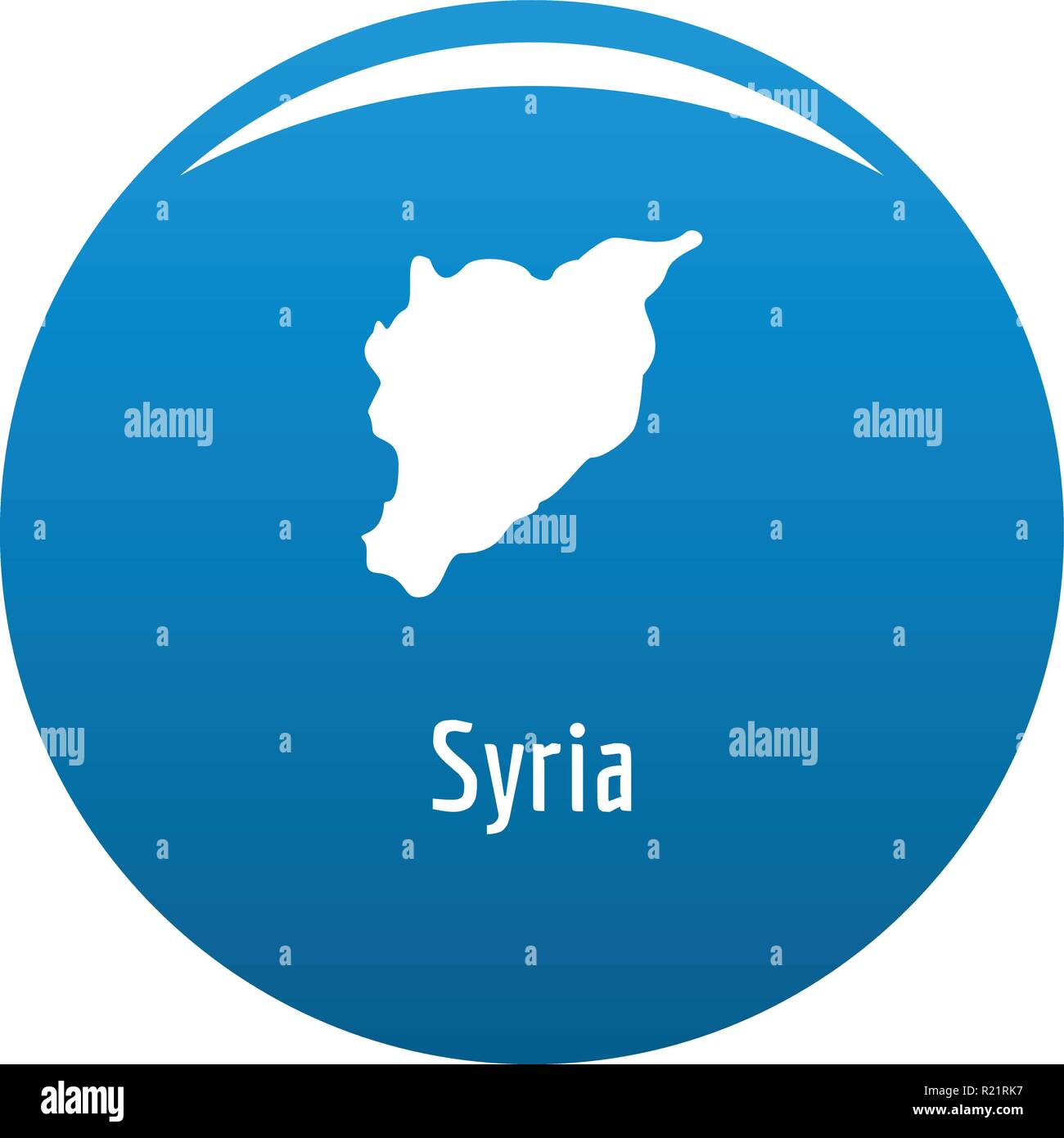 Syria map in black. Simple illustration of Syria map vector isolated on ...