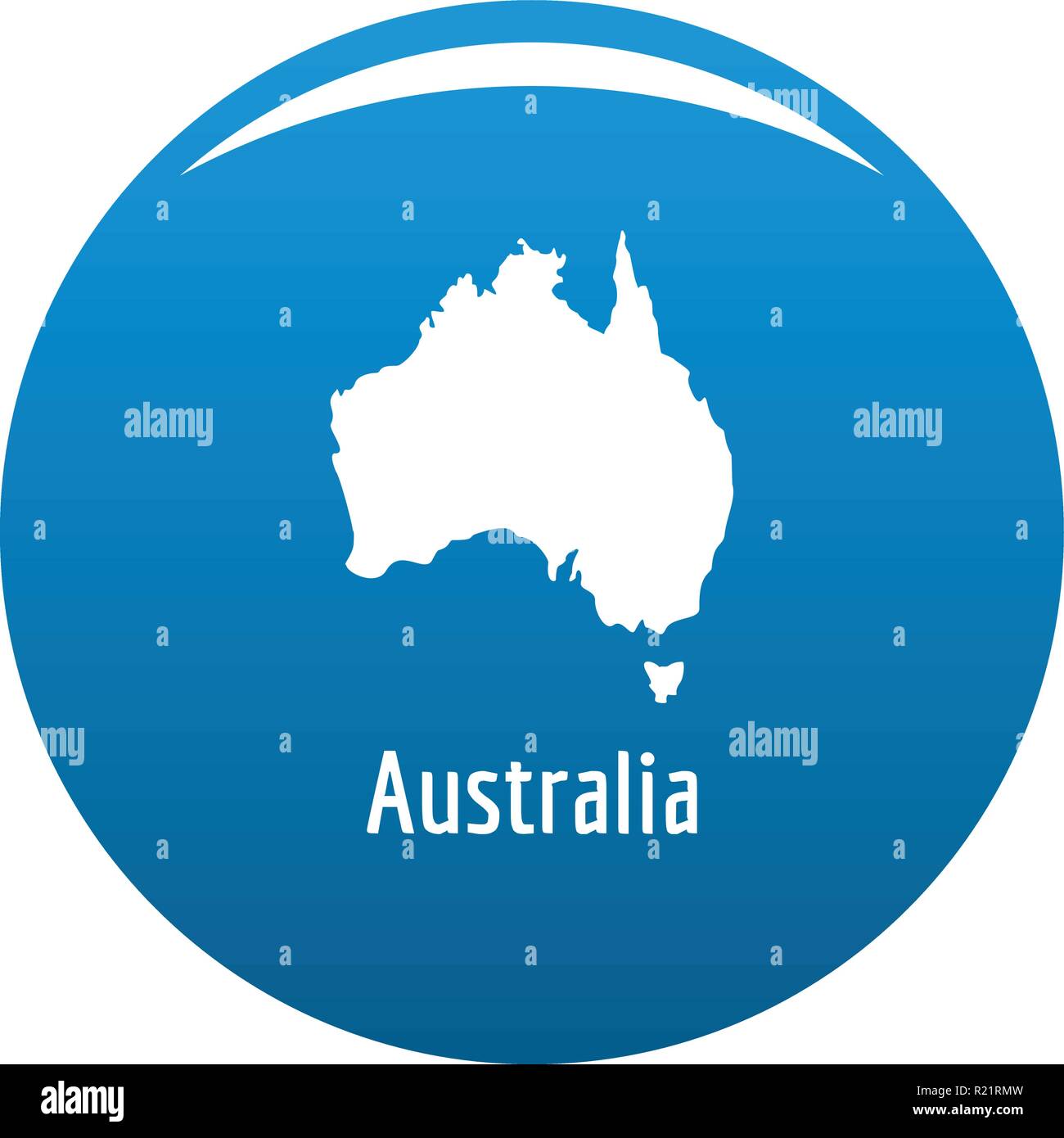 Australia map in black. Simple illustration of Australia map vector ...