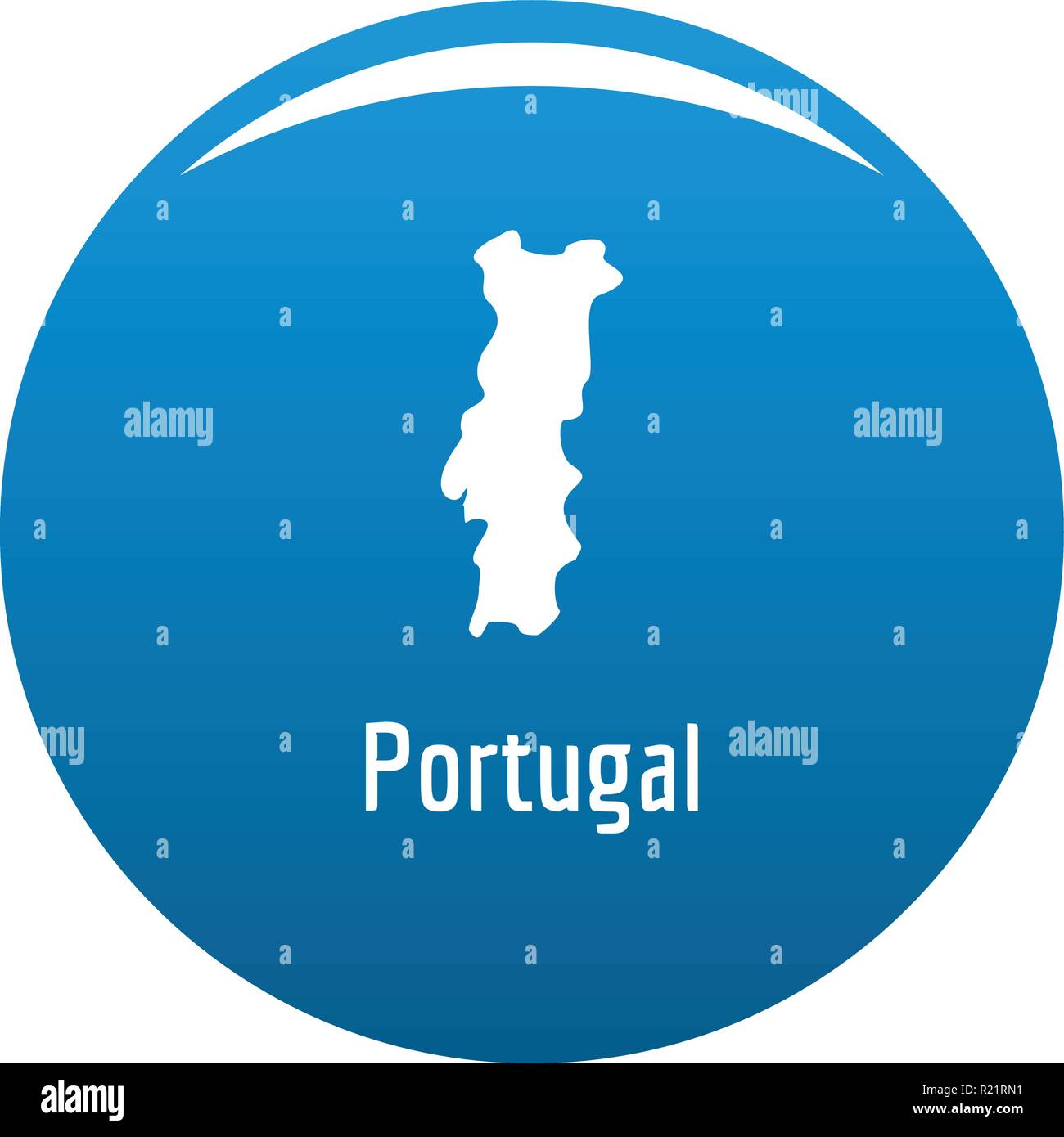 Portugal map in black. Simple illustration of Portugal map vector ...