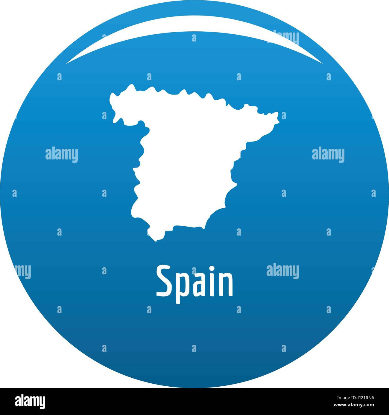 Spain map in black. Simple illustration of Spain map vector isolated on ...