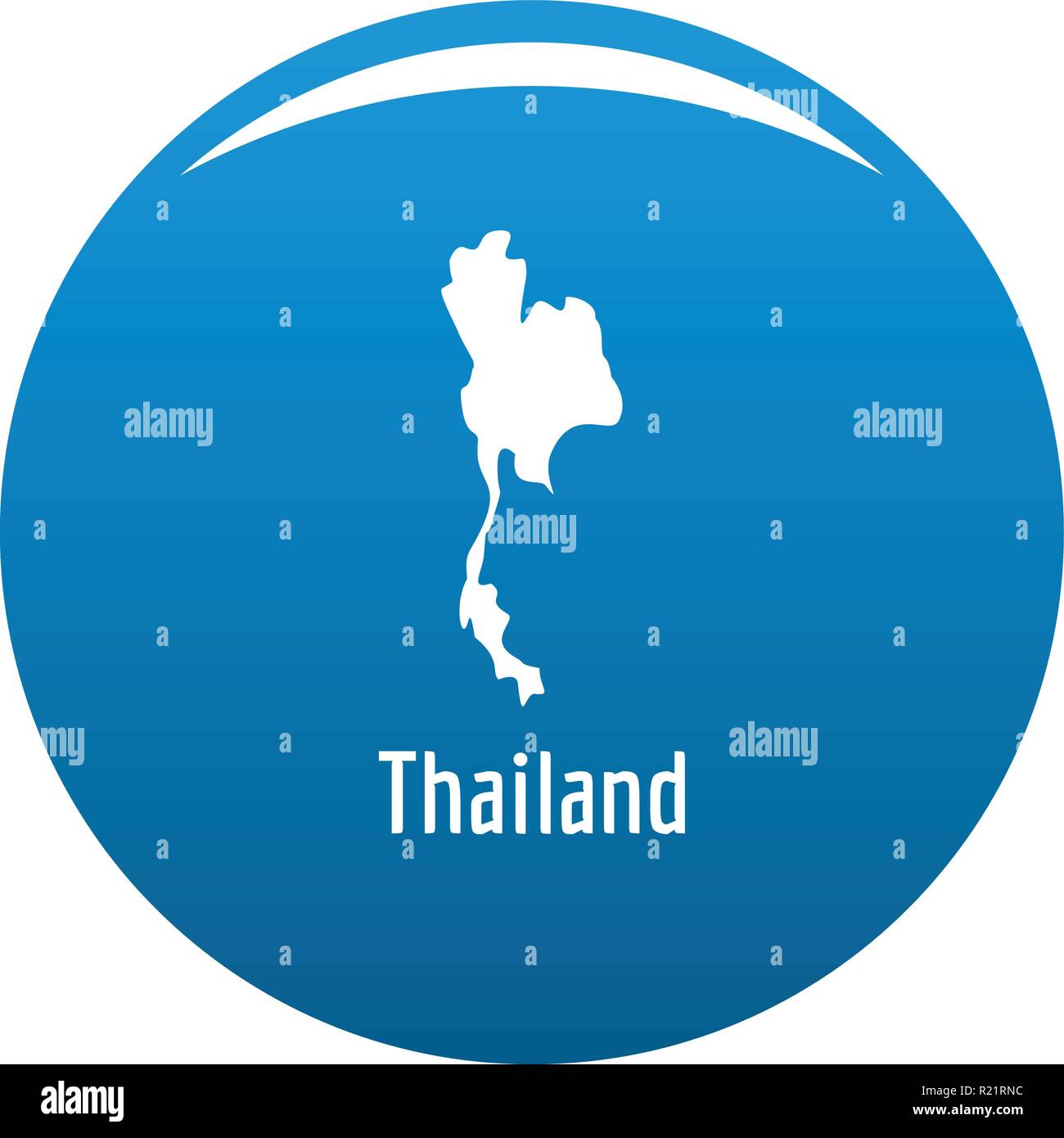 Thailand map in black. Simple illustration of Thailand map vector ...