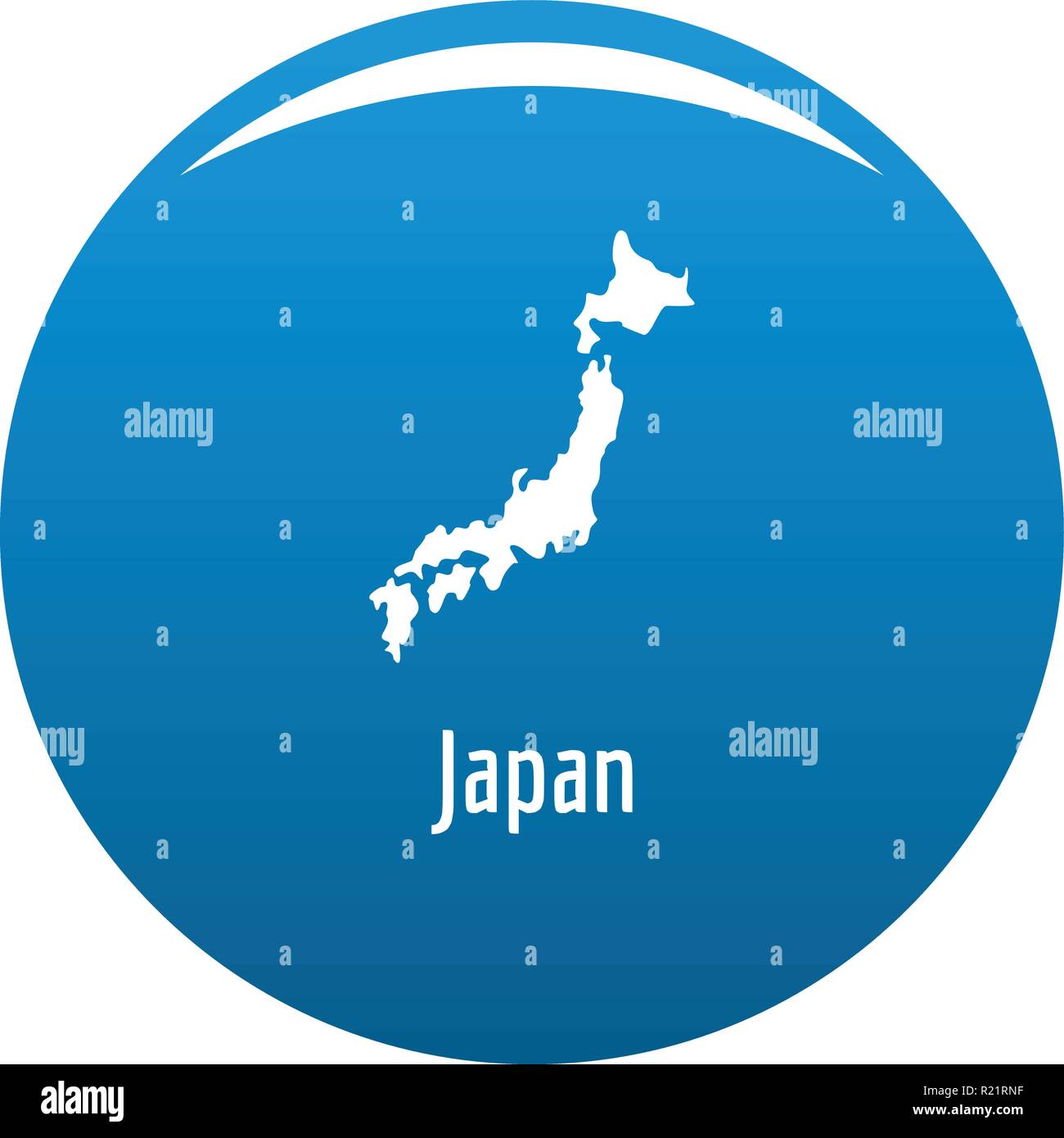 Japan map in black. Simple illustration of Japan map vector isolated on ...