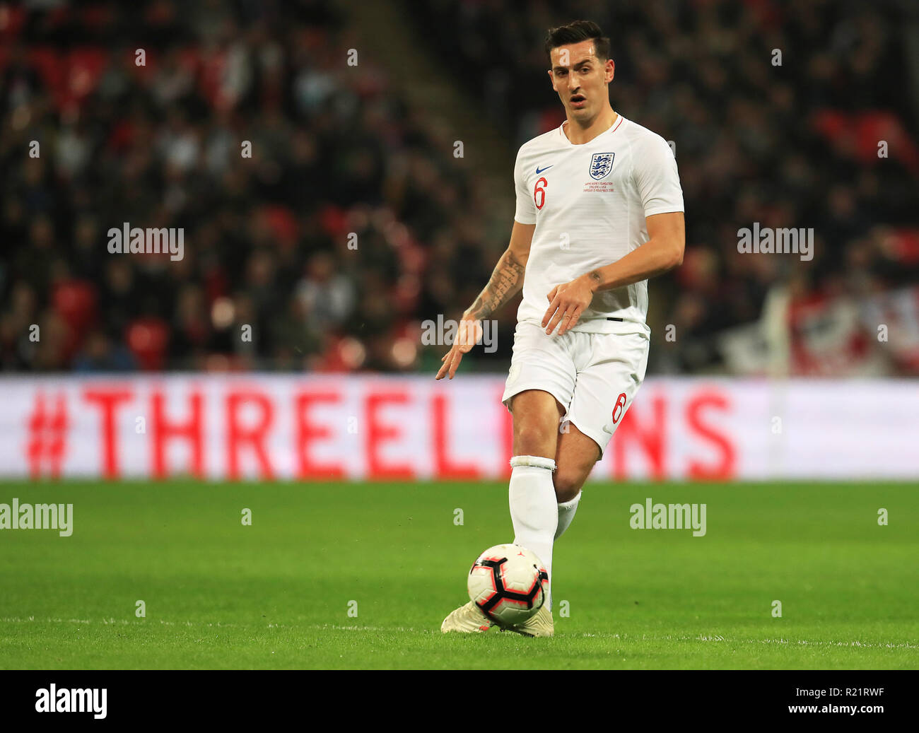 England's Lewis Dunk in action during the International Friendly at ...
