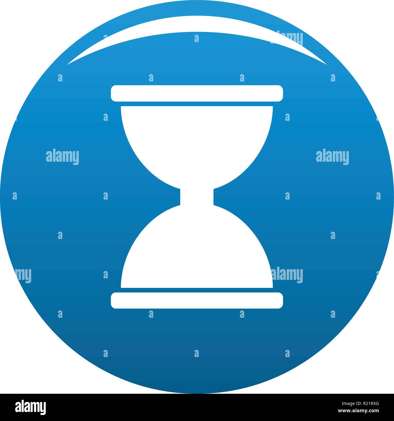 Cursor click loading icon vector blue circle isolated on white ...