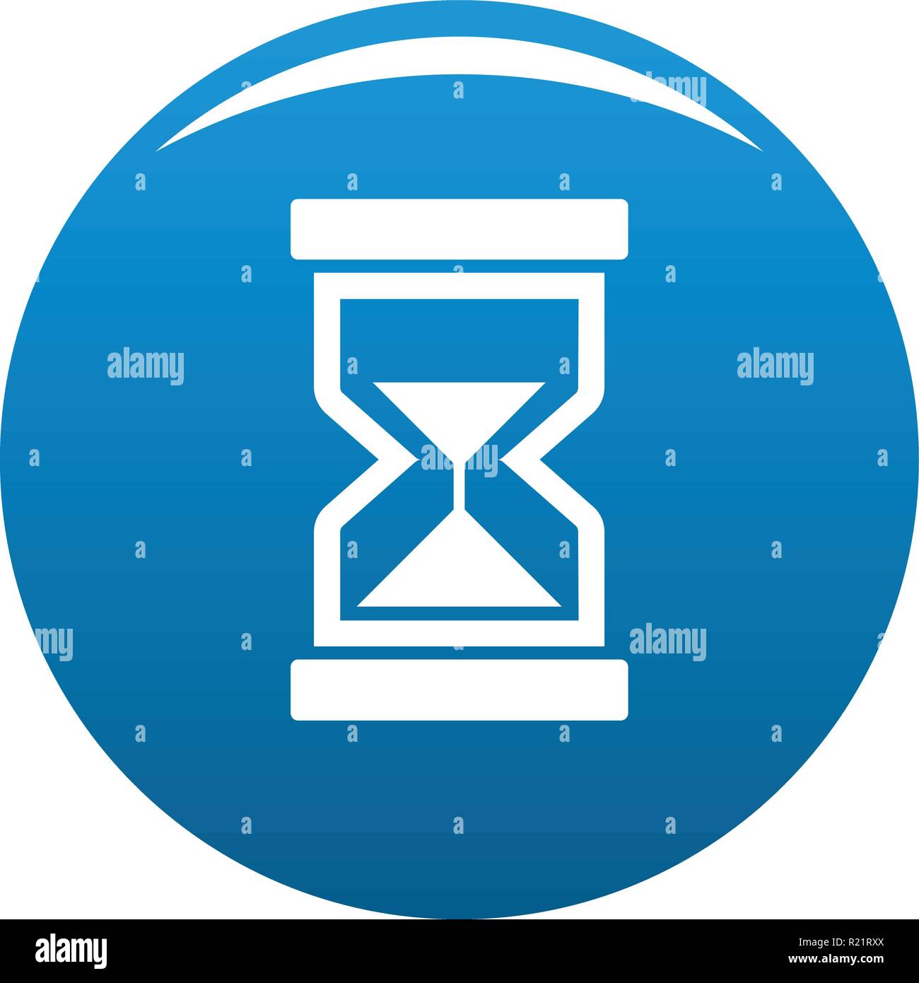 Cursor loading element icon vector blue circle isolated on white ...