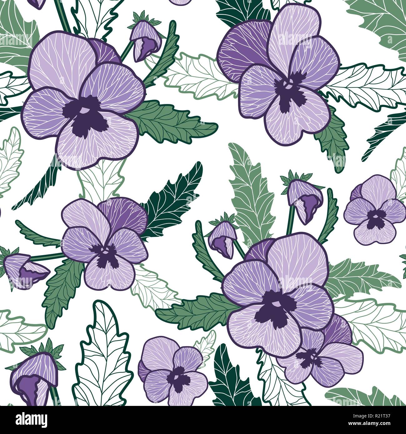 Pansy vector hi-res stock photography and images - Alamy