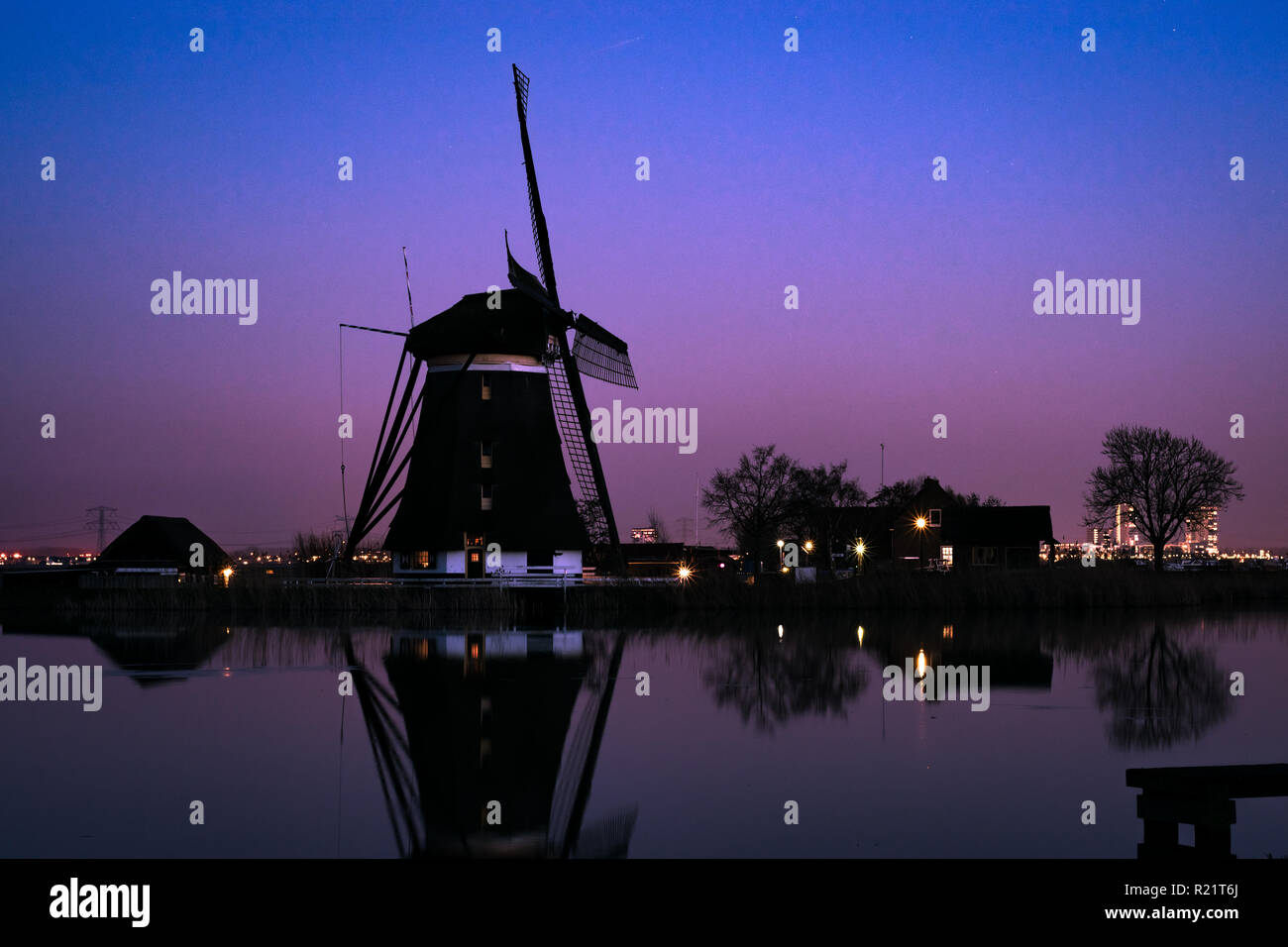 Purple windmill hi-res stock photography and images - Alamy