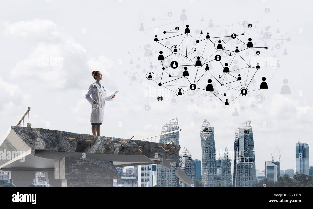 Modern technologies for solving medical industry problems Stock Photo ...