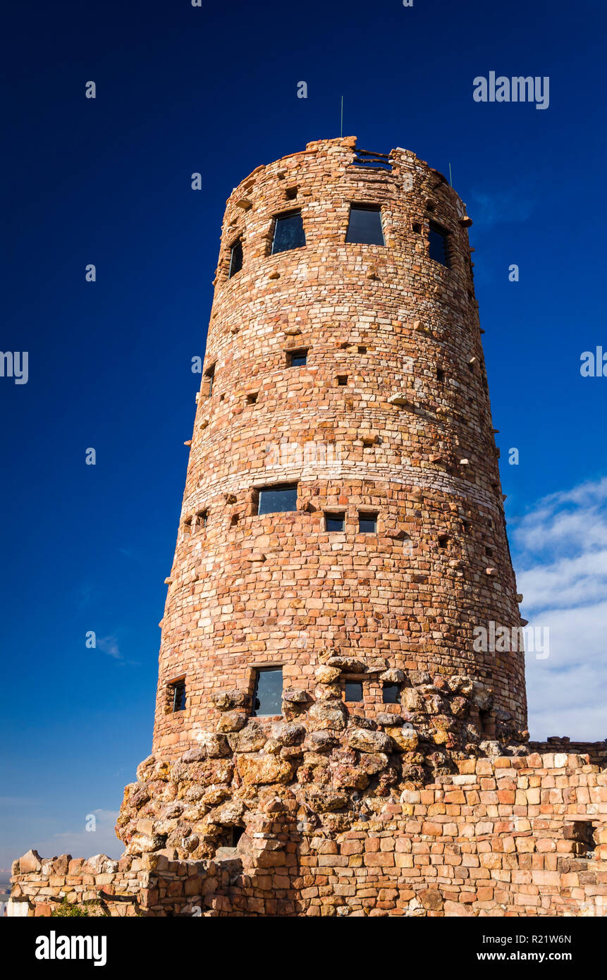 The Desert View Watchtower, Grand Canyon National Park, Arizona USA ...