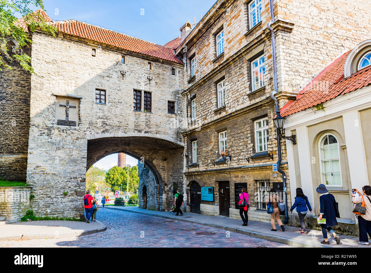 Facade of the Estonian Maritime Museum and the Great Coastal Gate ...