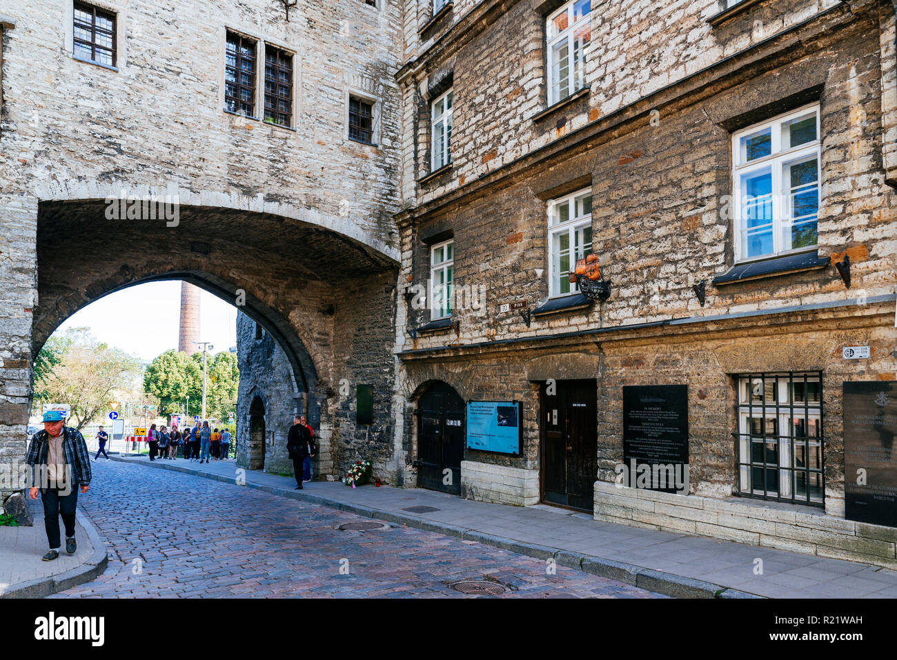 Facade of the Estonian Maritime Museum and the Great Coastal Gate ...