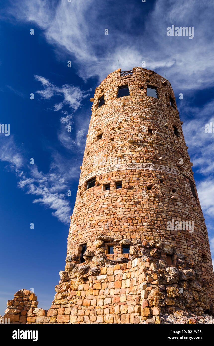 The Desert View Watchtower, Grand Canyon National Park, Arizona USA ...