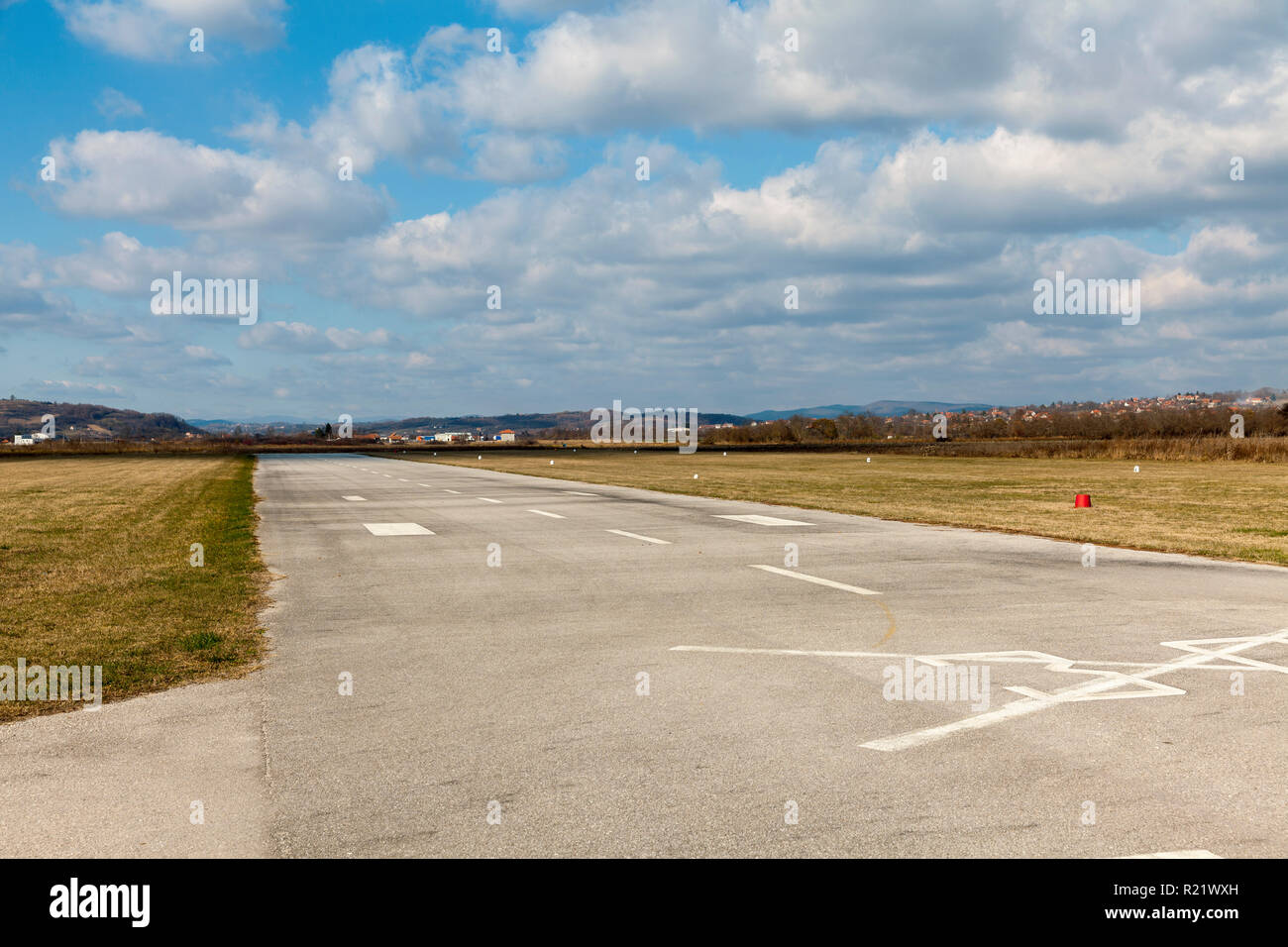 air strip landscape, sunny day Stock Photo - Alamy
