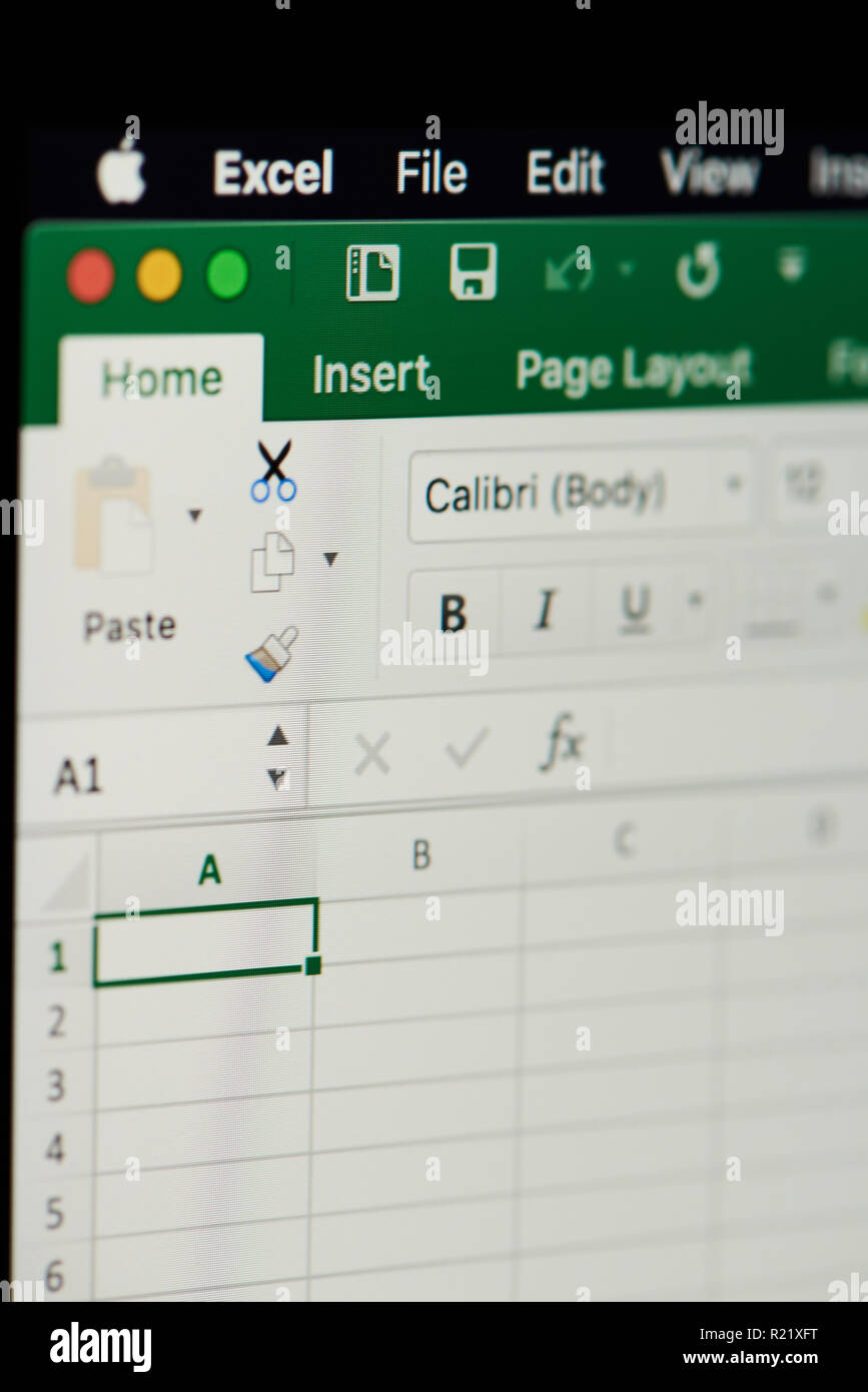 Microsoft excel spreadsheet hi-res stock photography and images - Alamy