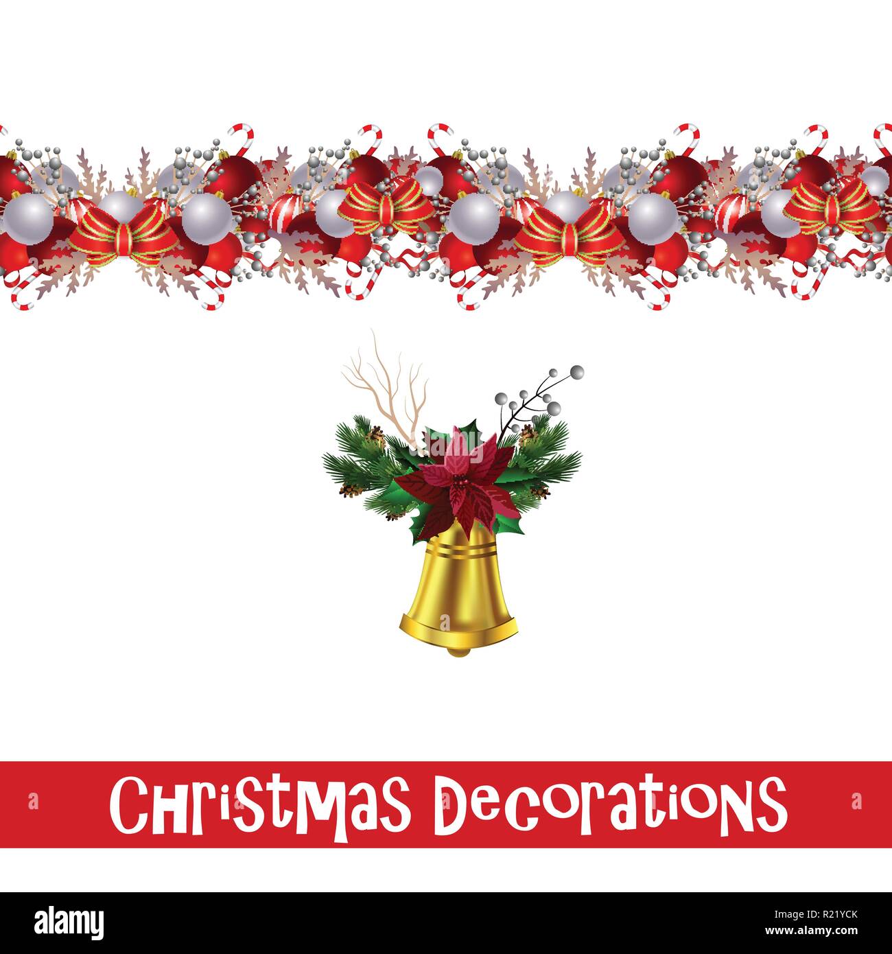 Vector Christmas Border Stock Vector Image & Art - Alamy