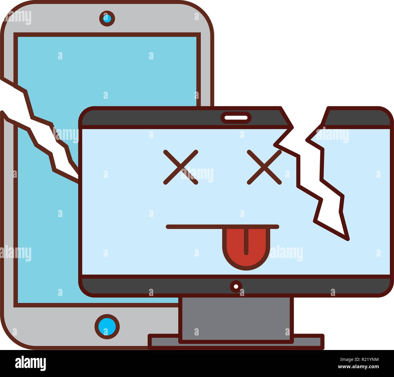 Telling trouble Stock Vector Images - Alamy