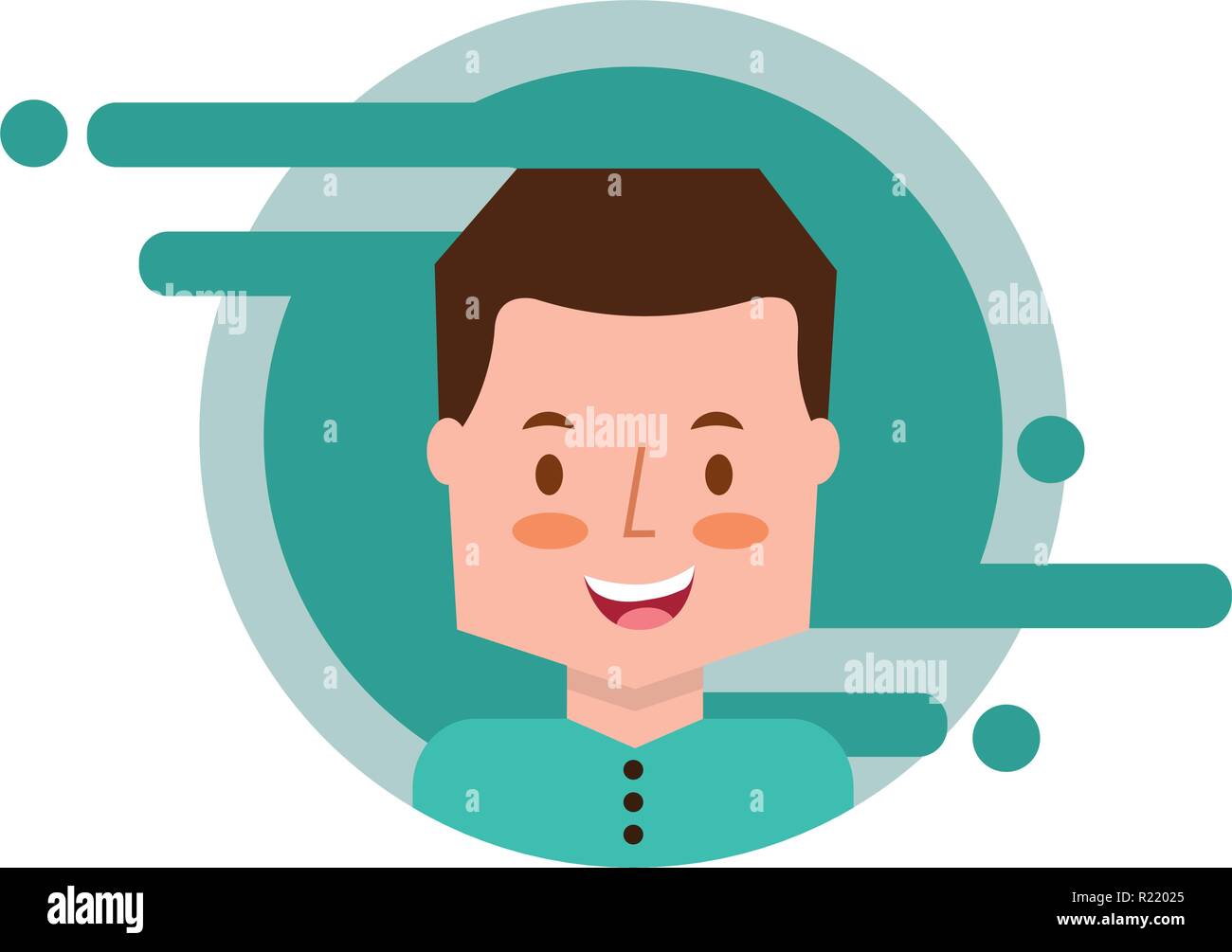 man face cartoon character image vector illustration Stock Vector Image ...