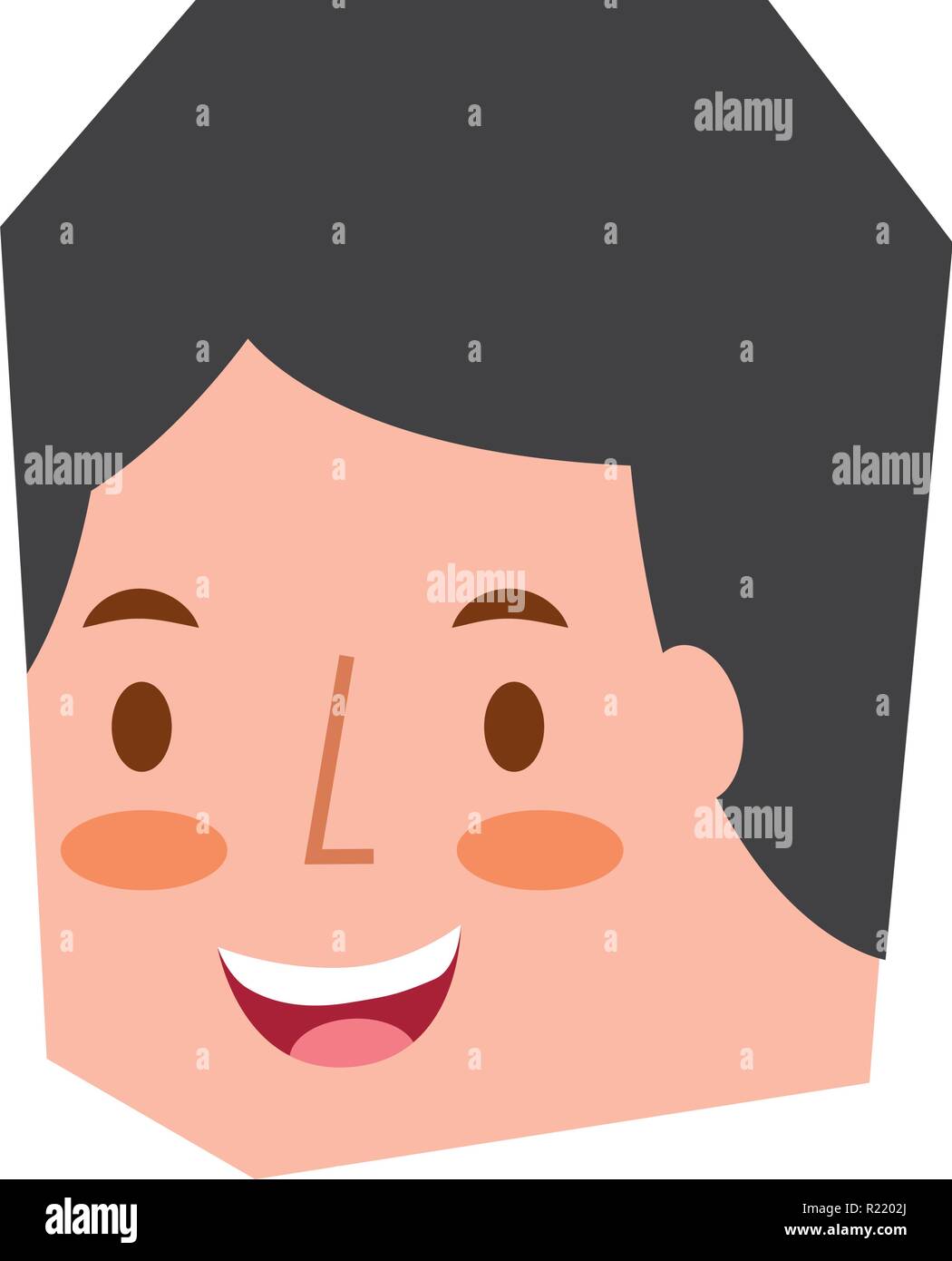 man face cartoon character image vector illustration Stock Vector Image ...