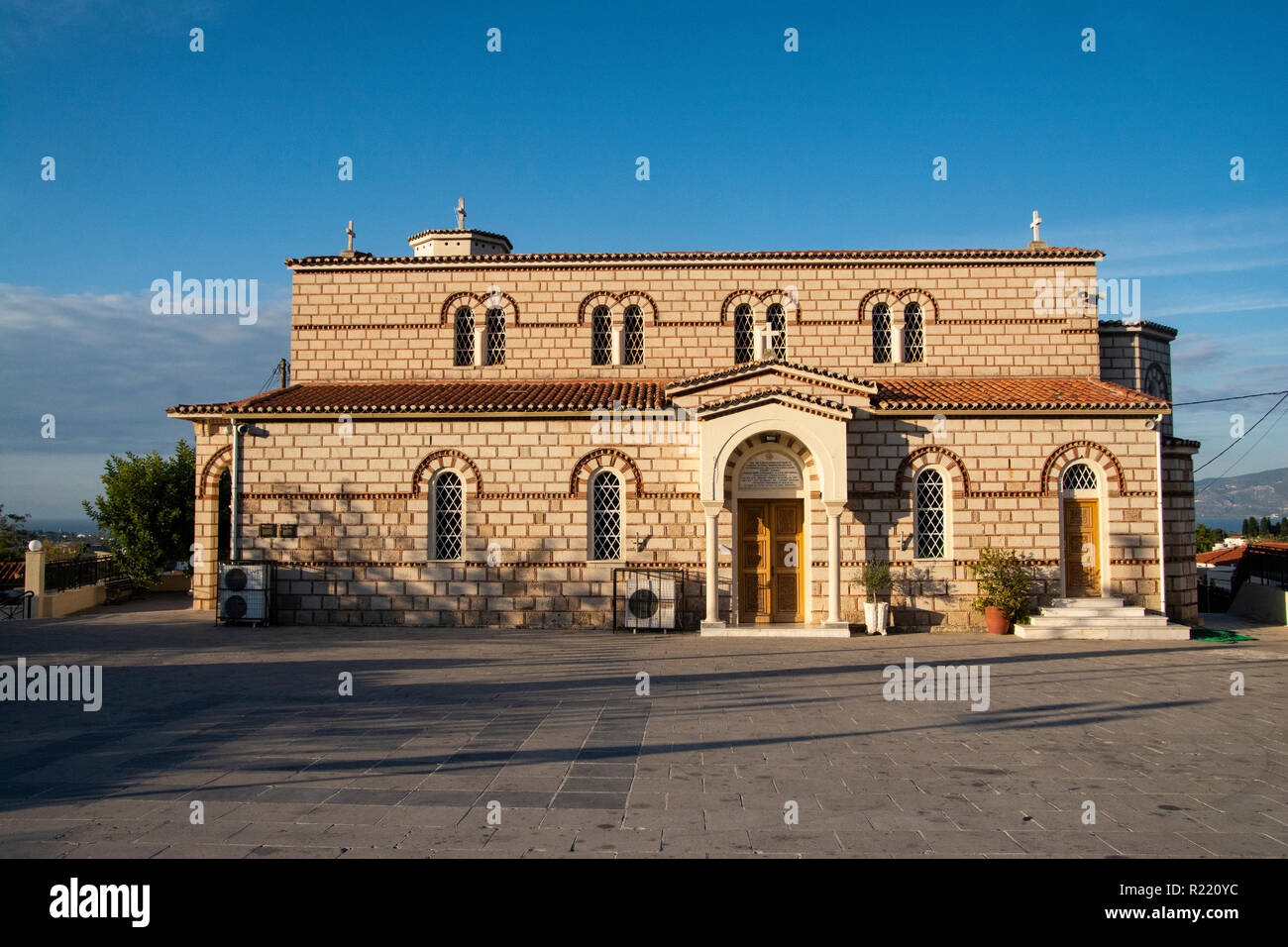 The church in old Corinth, Greece Stock Photo - Alamy