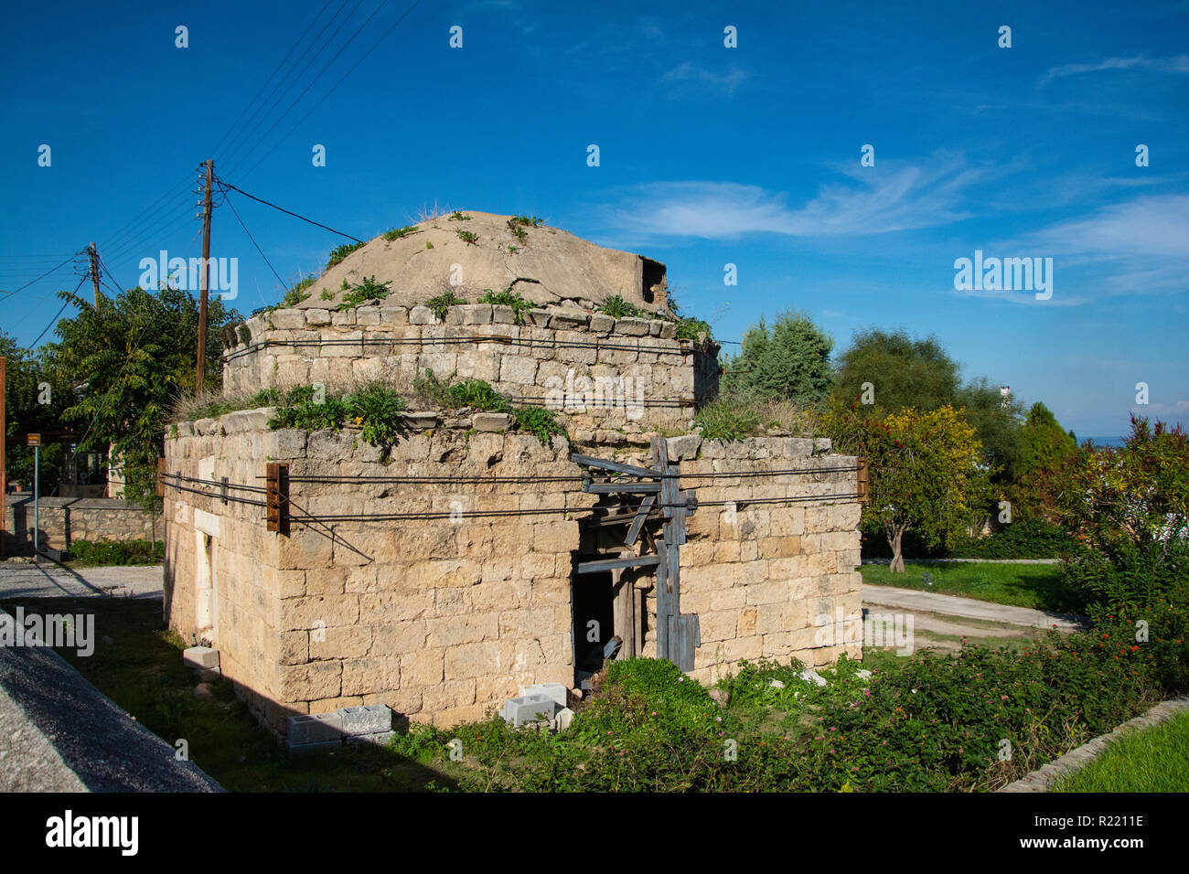 An abandoned Muslim monastery in old Corinth, Greece Stock Photo - Alamy