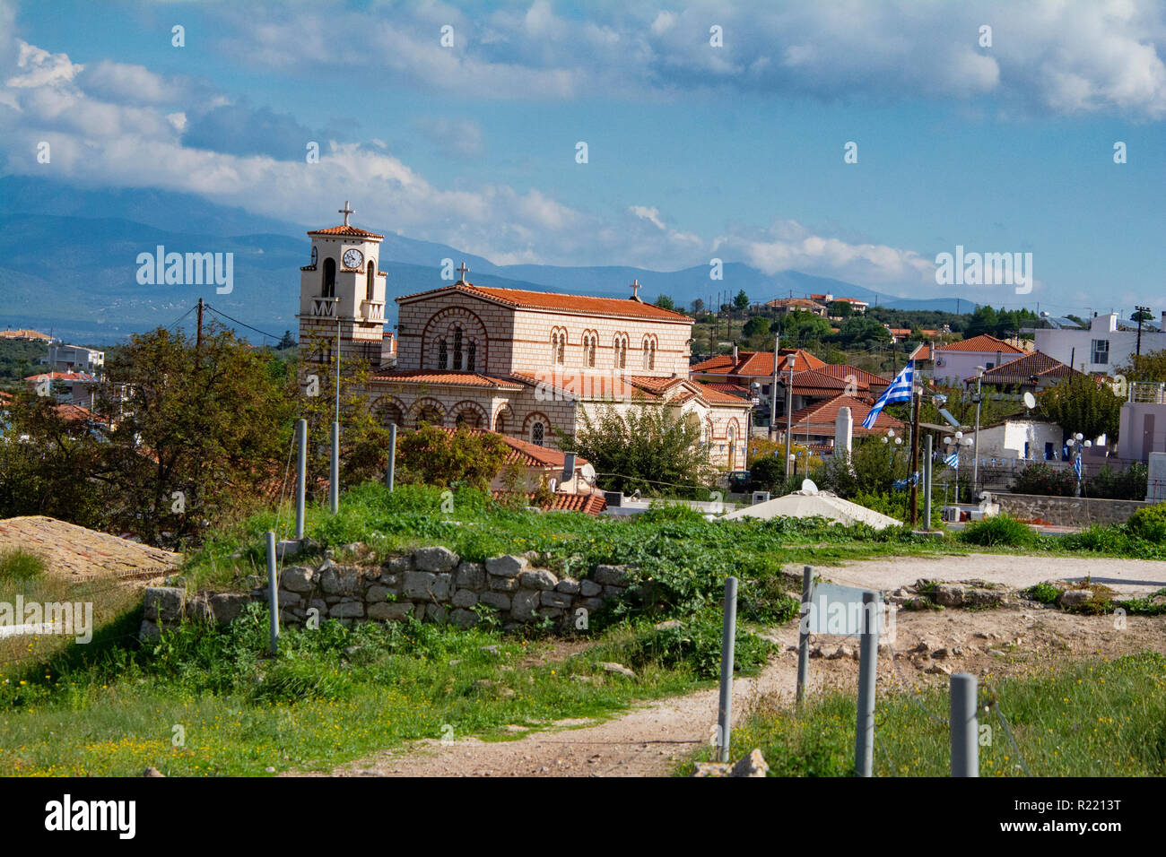 Church in old Corinth, Greece Stock Photo - Alamy