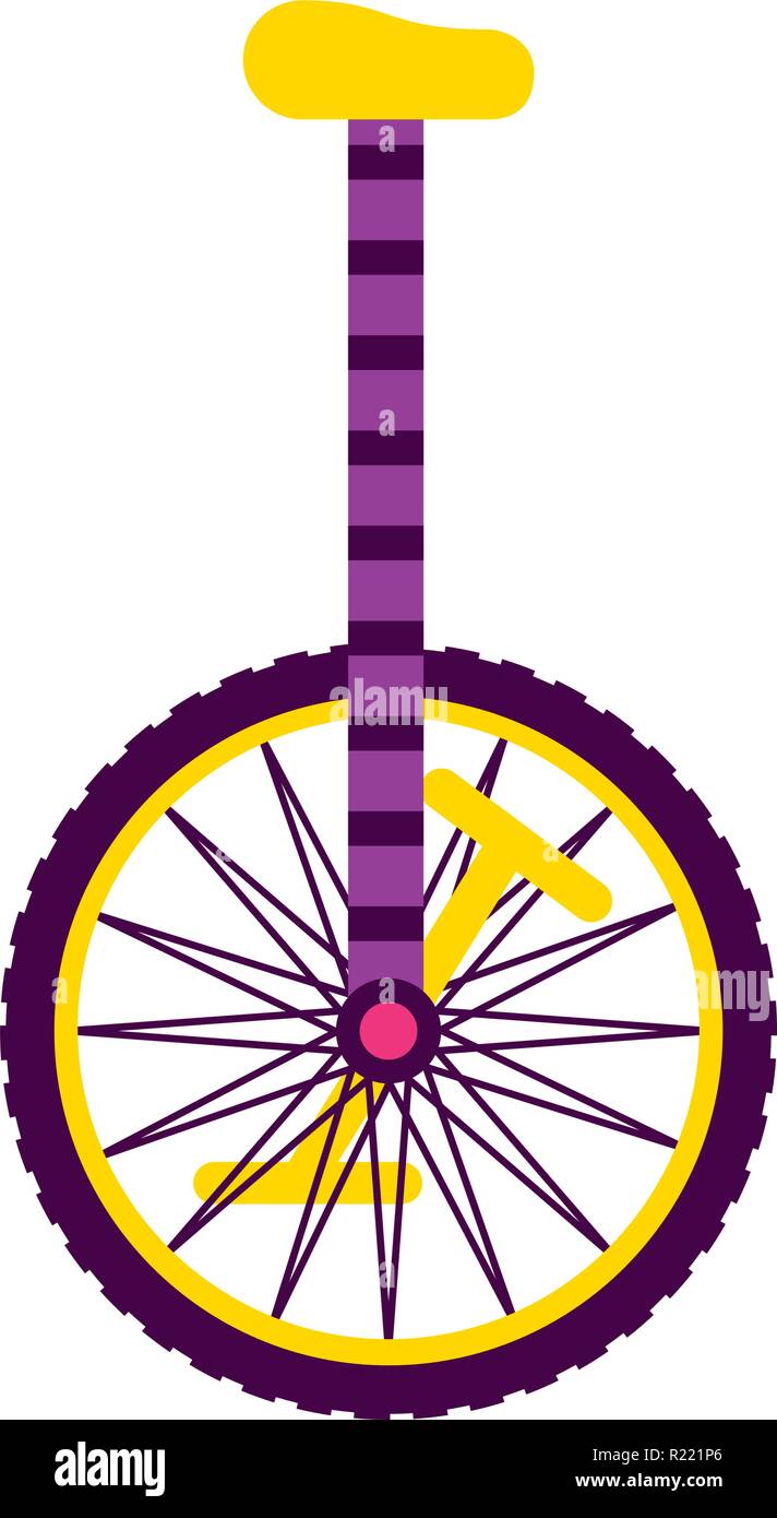 unicycle on white background Stock Vector Image & Art - Alamy
