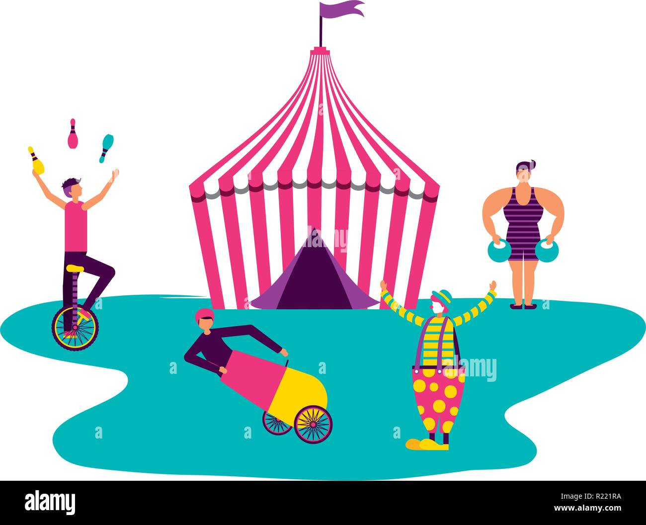 circus fun fair Stock Vector Image & Art - Alamy