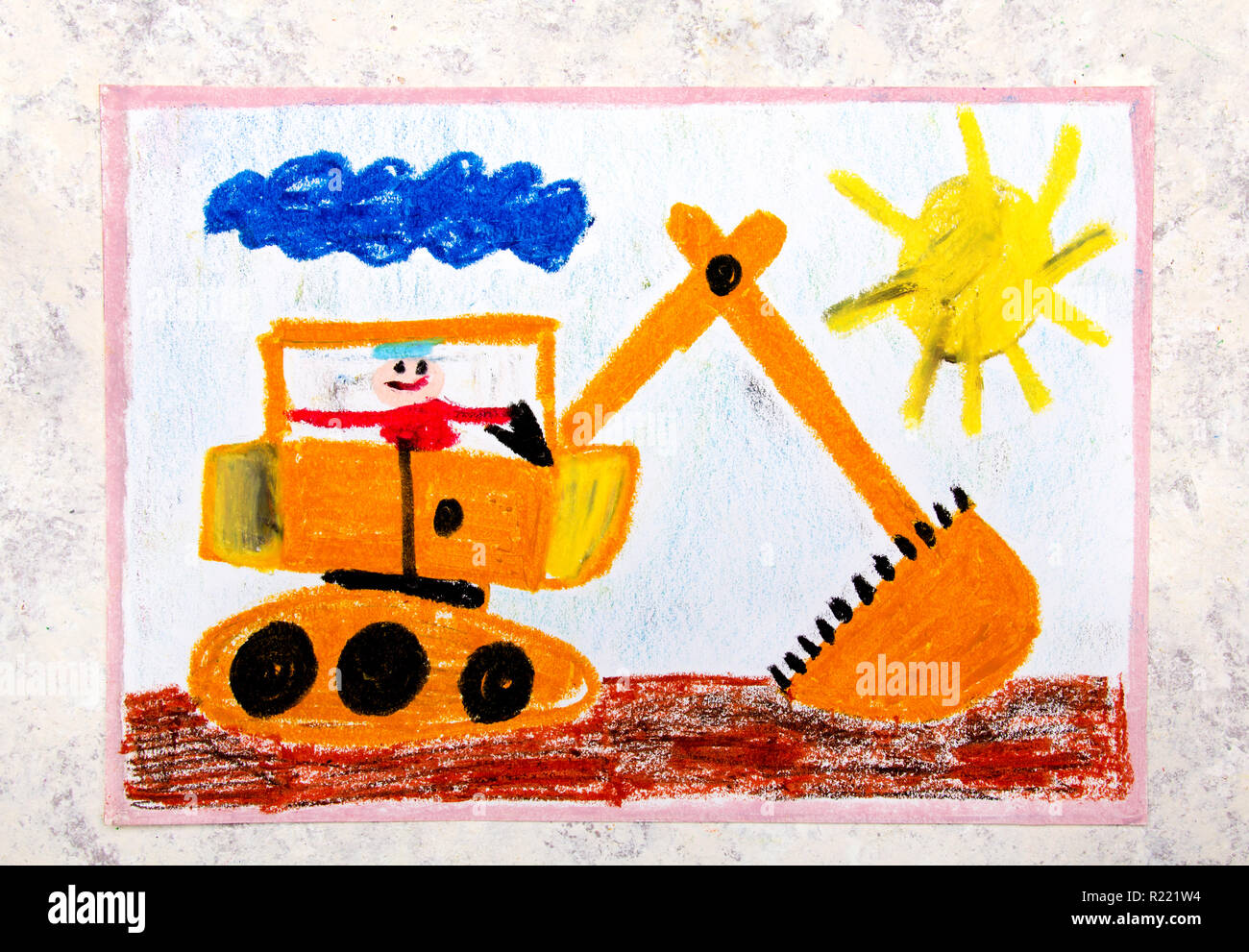 Digger Drawing Sketch High Resolution Stock Photography and Images - Alamy