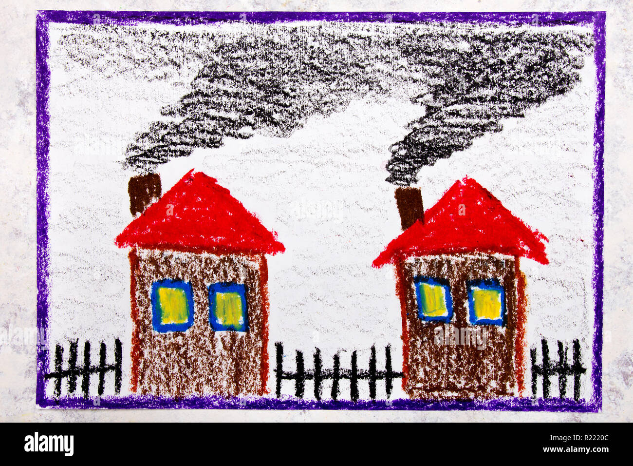 Dark Black Smoke From Chimney High Resolution Stock Photography and ...