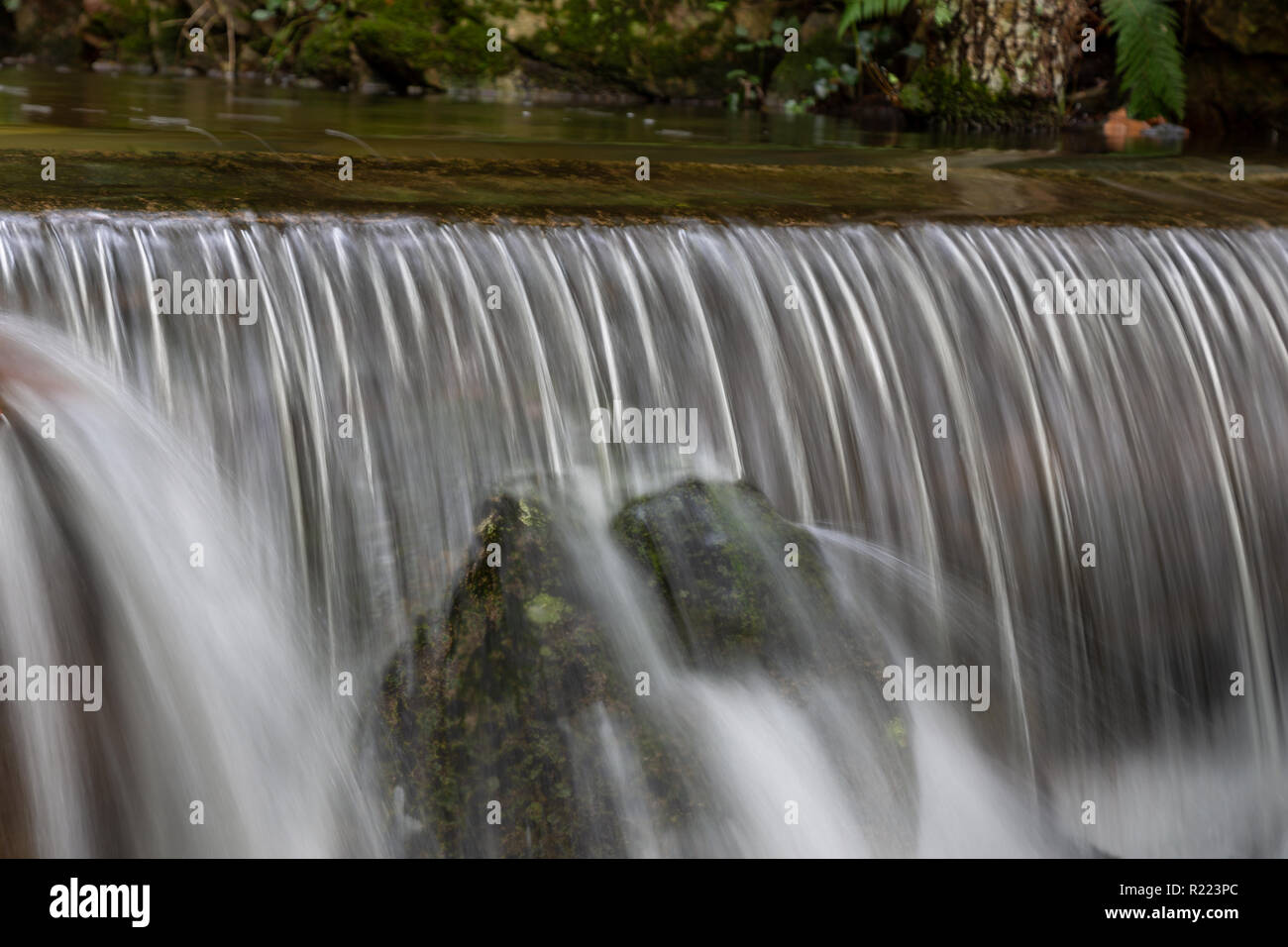 Waterfall picture with long exposure technique Stock Photo - Alamy