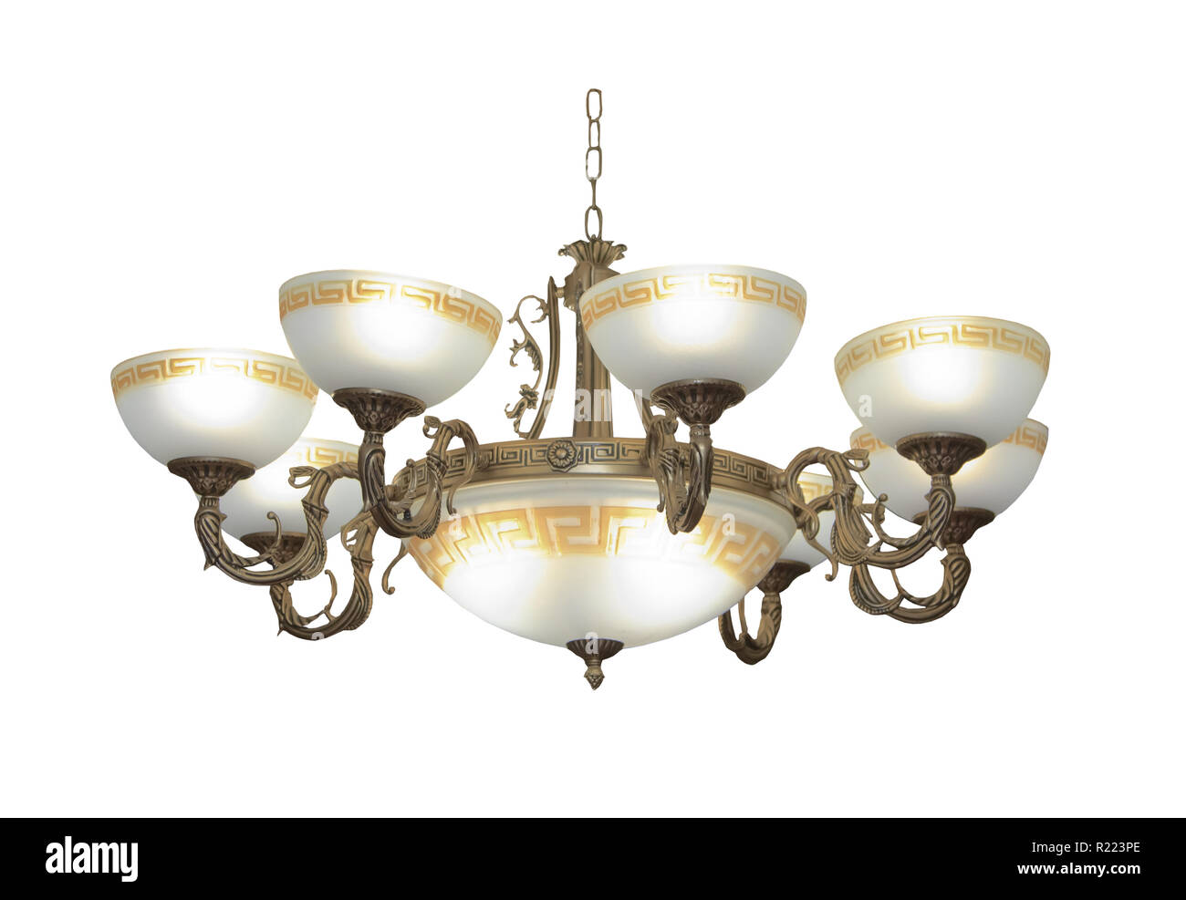 Chandelier ceiling light Cut Out Stock Images & Pictures - Alamy
