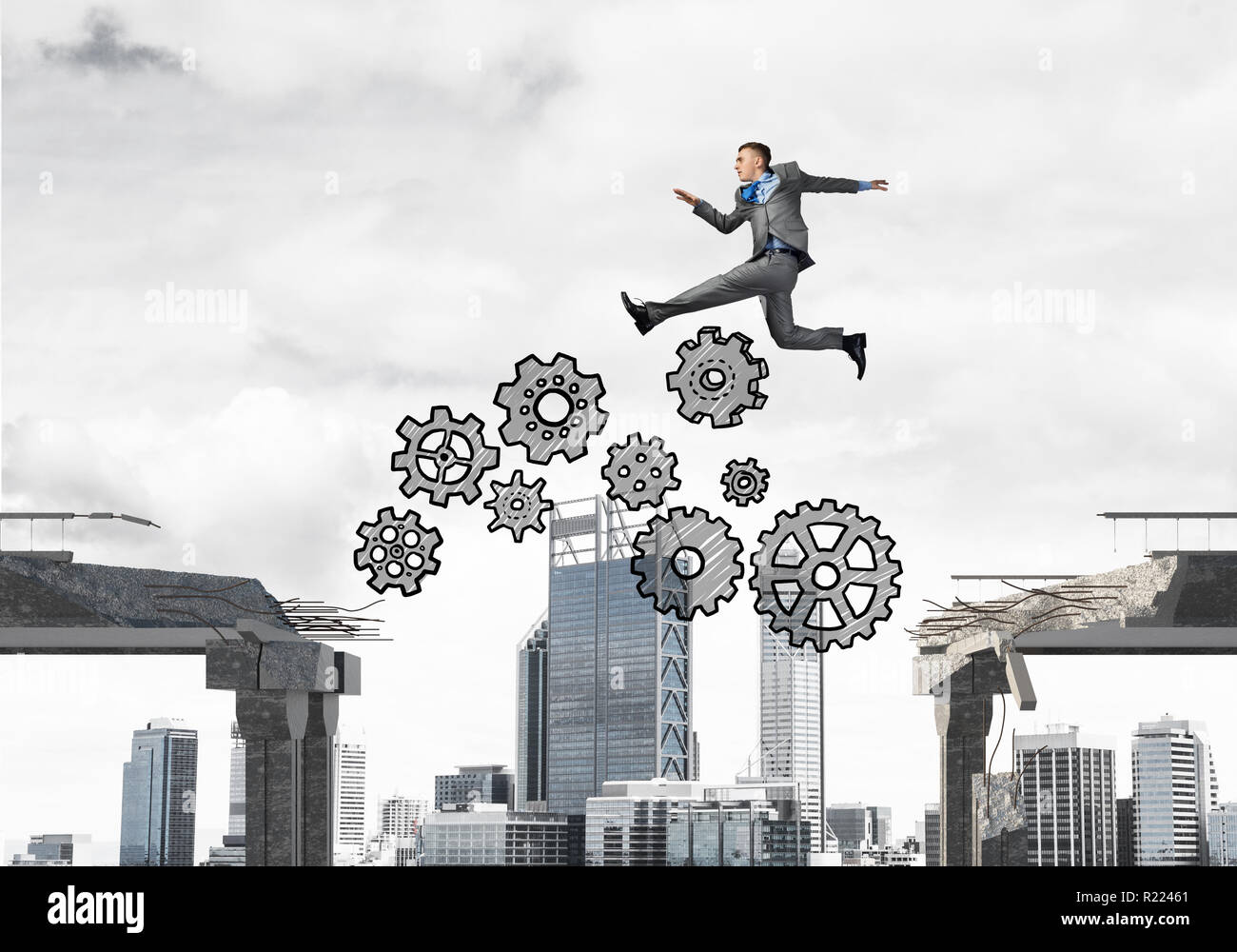 Problem and difficulties overcoming concept Stock Photo - Alamy