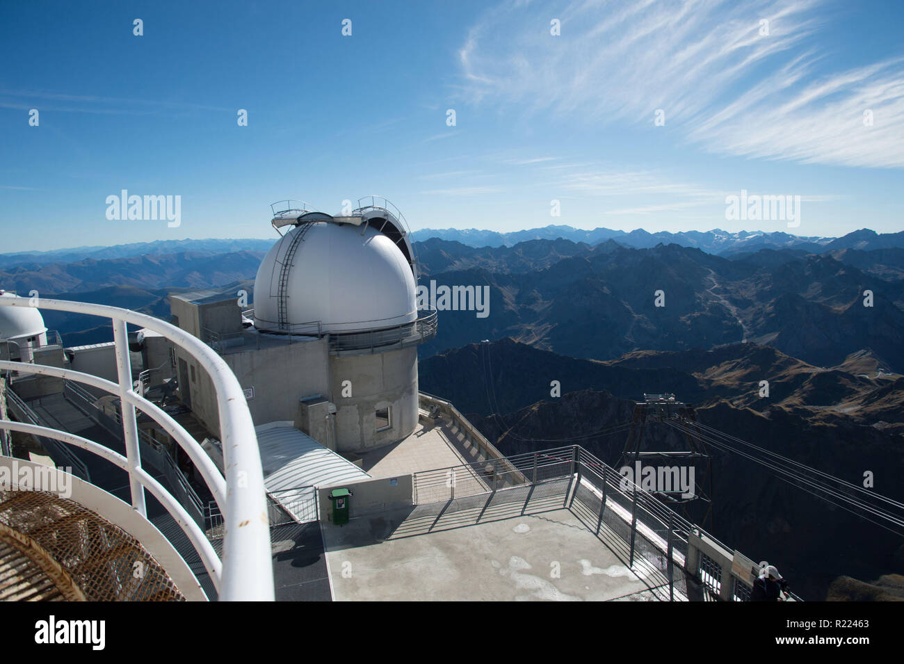 The "Pic du Midi de Bigorre" mountain (Pyrenees, south-western France ...