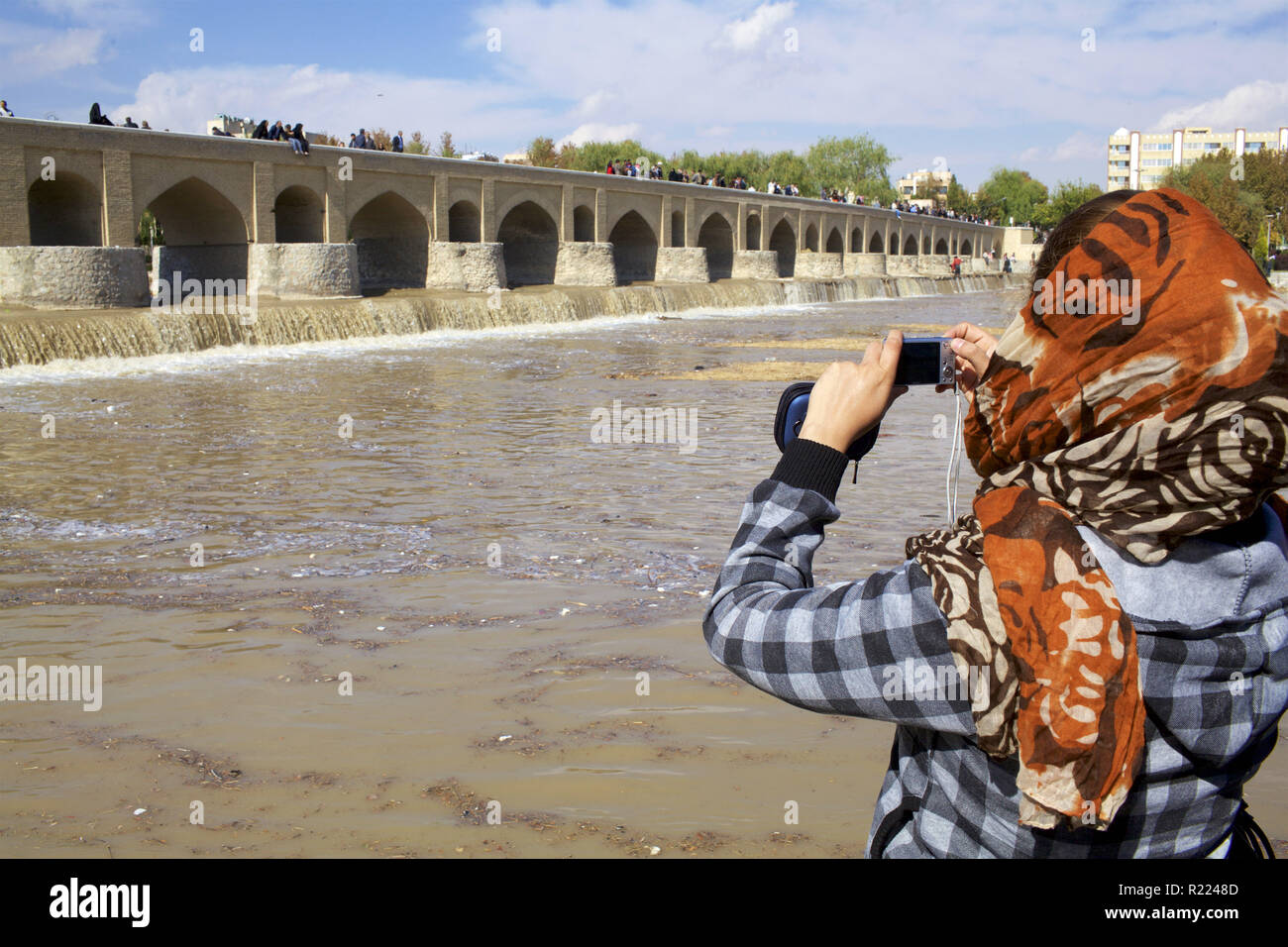 Iran: Isfahan 2011/11/07. People desperate for water, near the ...